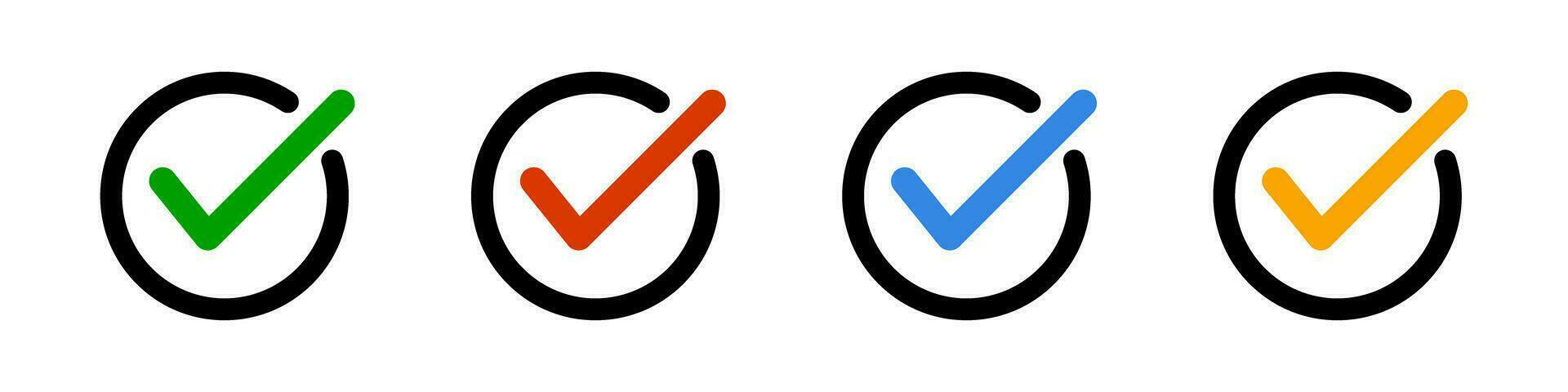 Flat design round checkbox icon set. Vector. 26729843 Vector Art at ... Flat design round checkbox icon set. Vector. 26729843 Vector Art at ...
