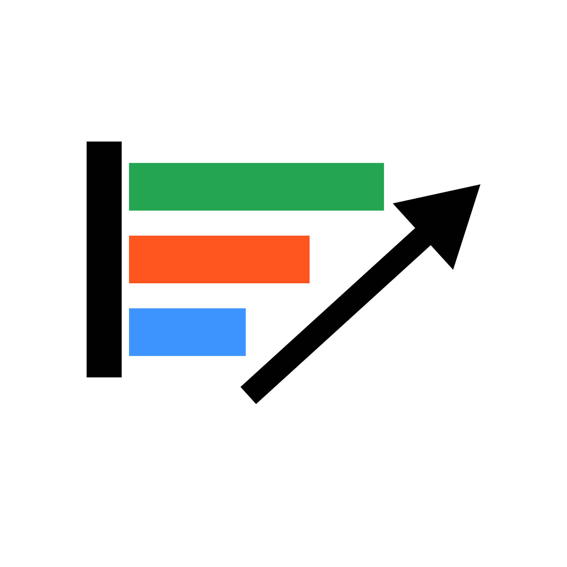 Ascending Bar Chart Statistical Chart Vector 26729864 Vector Art At