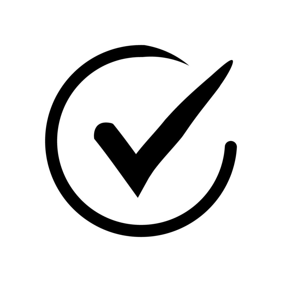 Simple apply check mark icon. Vector. 26730104 Vector Art at Vecteezy