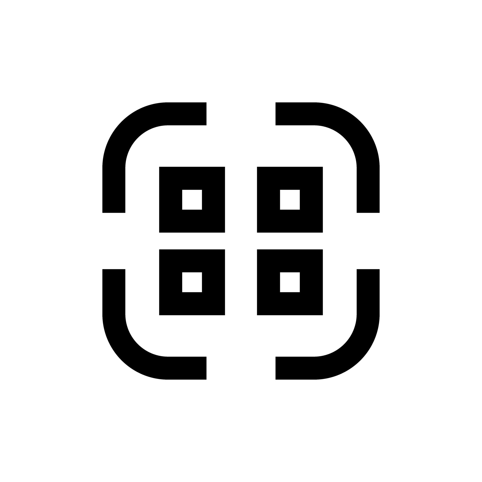Modern Qr Code Scanning Icon Qr Payment Code Vector 26734771 Vector