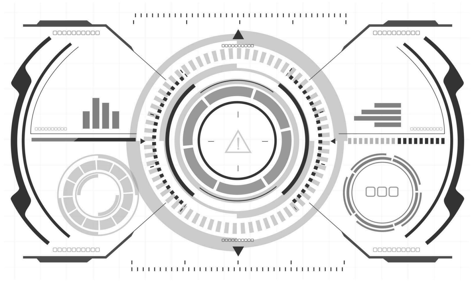 Hud Sci Fi Interface Screen Monochrome View Design Virtual Reality