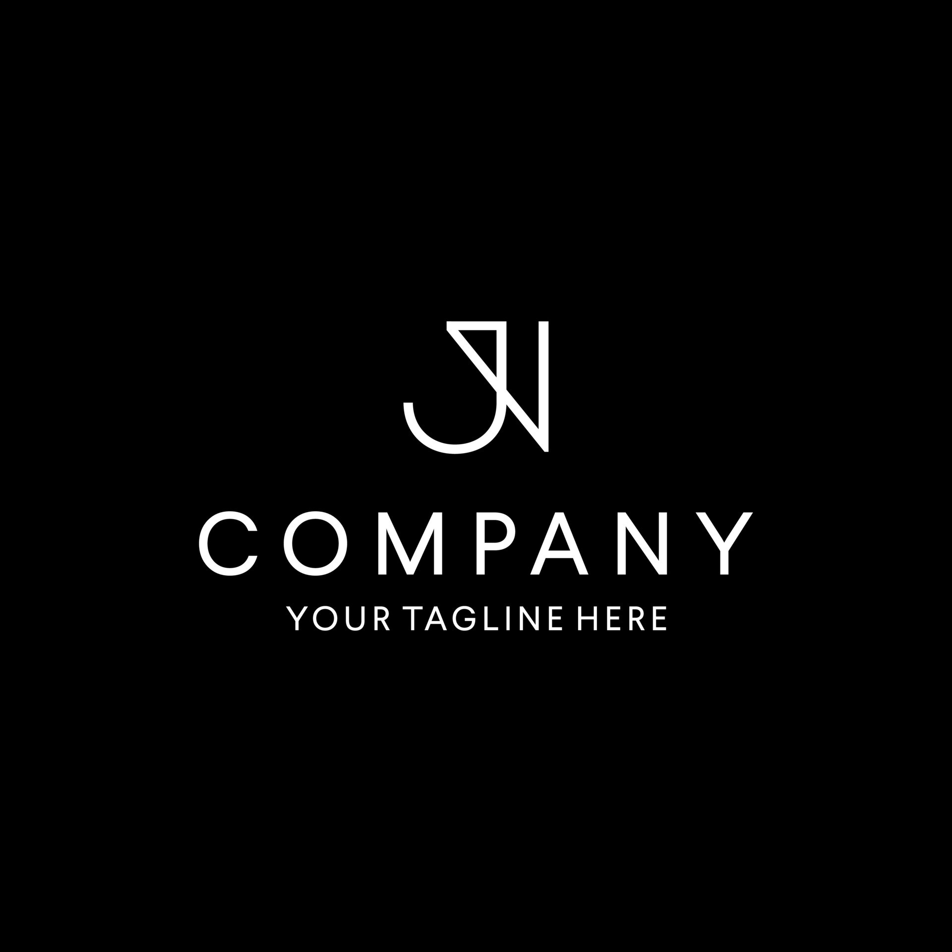 Business corporate letter JN logo design template. simple and clean ... Business corporate letter JN logo design template. simple and clean ...
