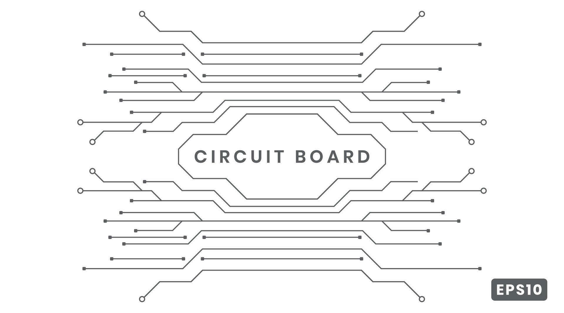 Circuit Board Technology Background Future Electronics Tech Concept Movement Vector