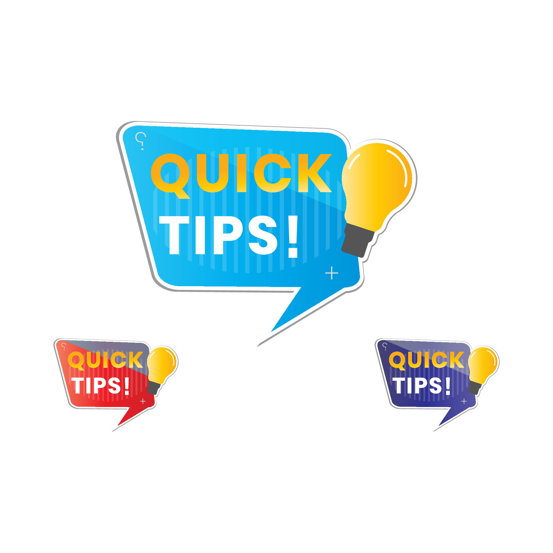 Quick tips text 26739631 Vector Art at Vecteezy