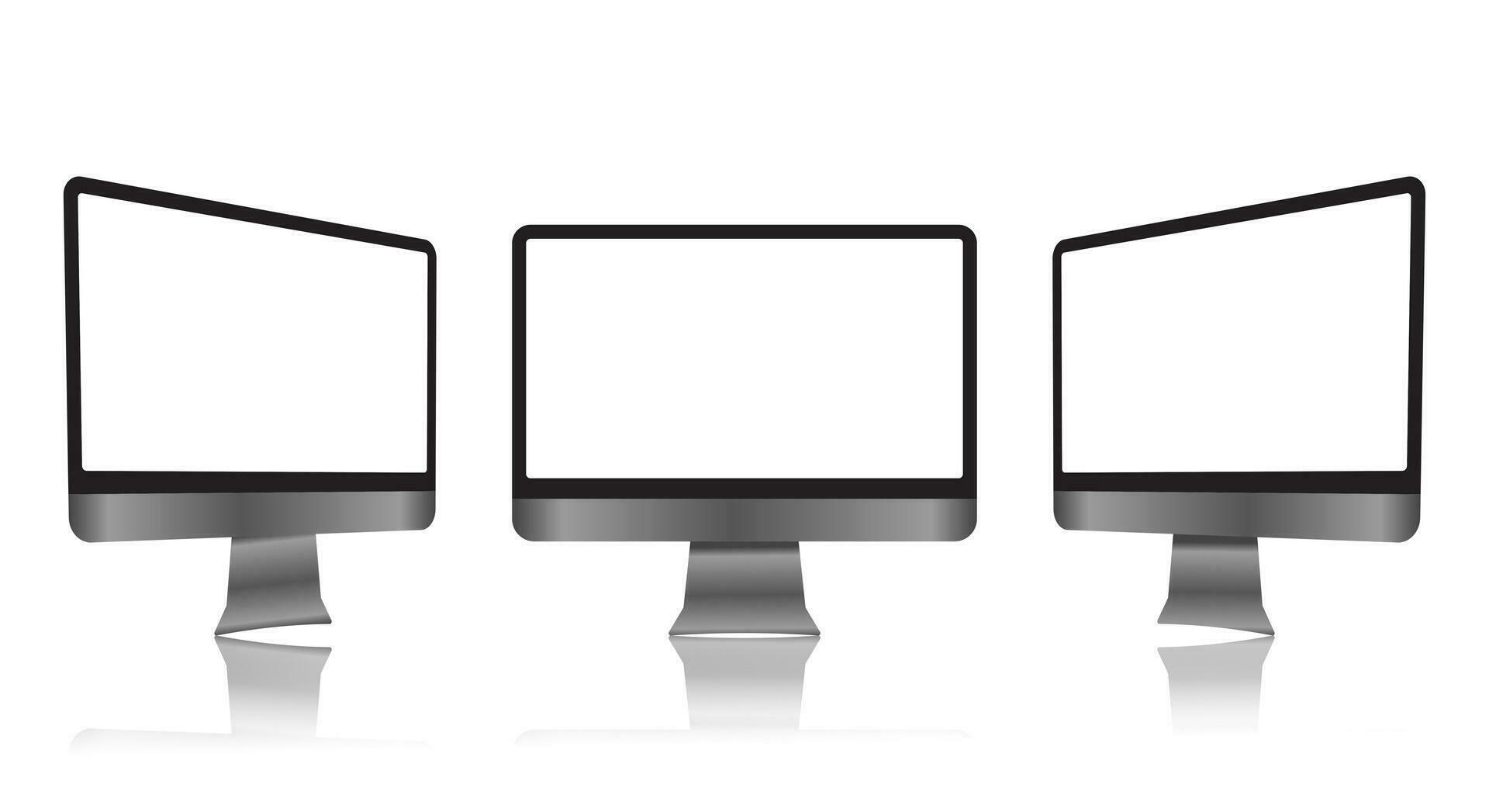 Realistic electronic devices - computer monitors, desktops, laptops ... Realistic electronic devices - computer monitors, desktops, laptops ...