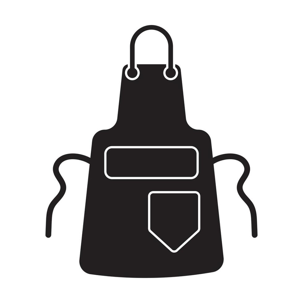 Chef kitchen apron for cooking flat icon for apps and websites 26740579 ...