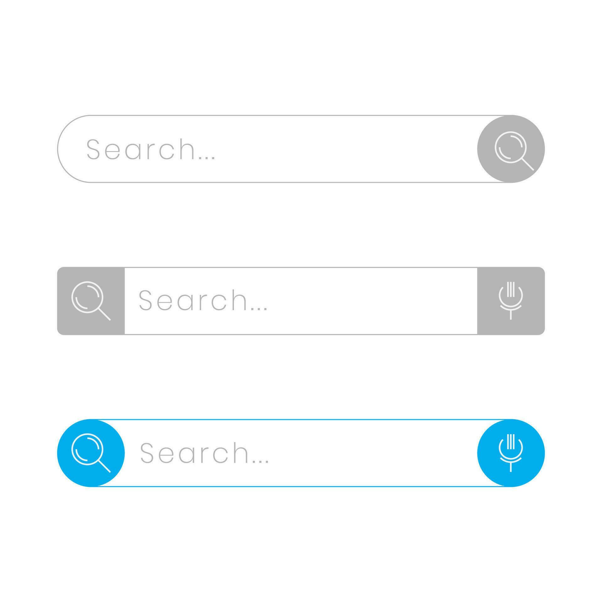 web search bar design for the application interface or website. vector ...