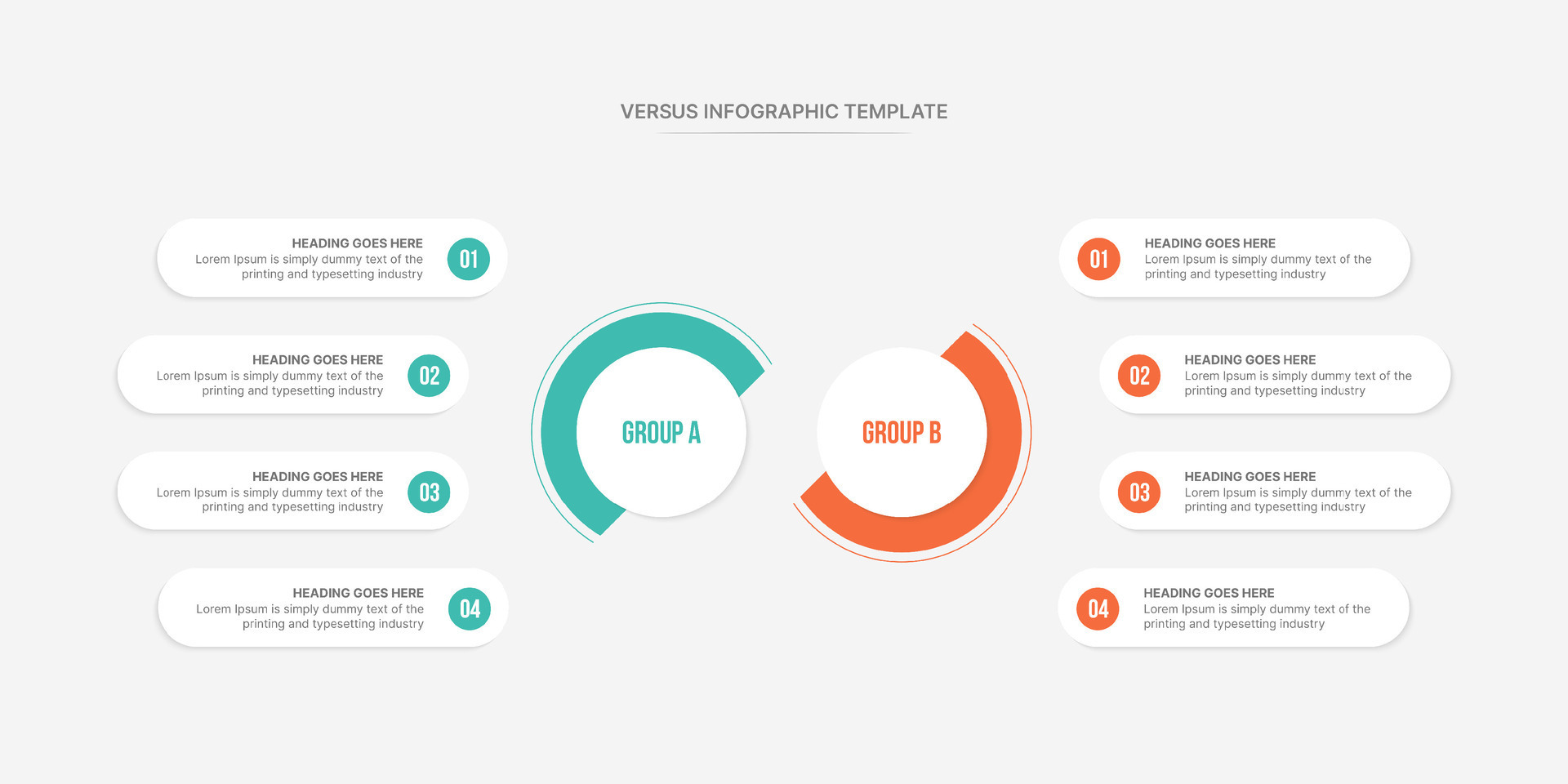 Comparison VS Versus Infographic Template Design 26742273 Vector Art at ...