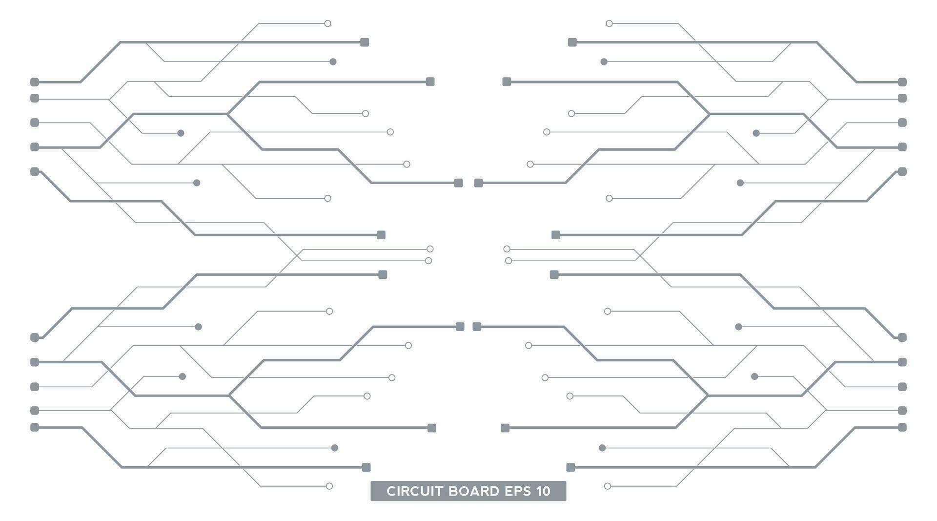 Circuit Board Technology Background Future Electronics Tech Concept Movement Vector