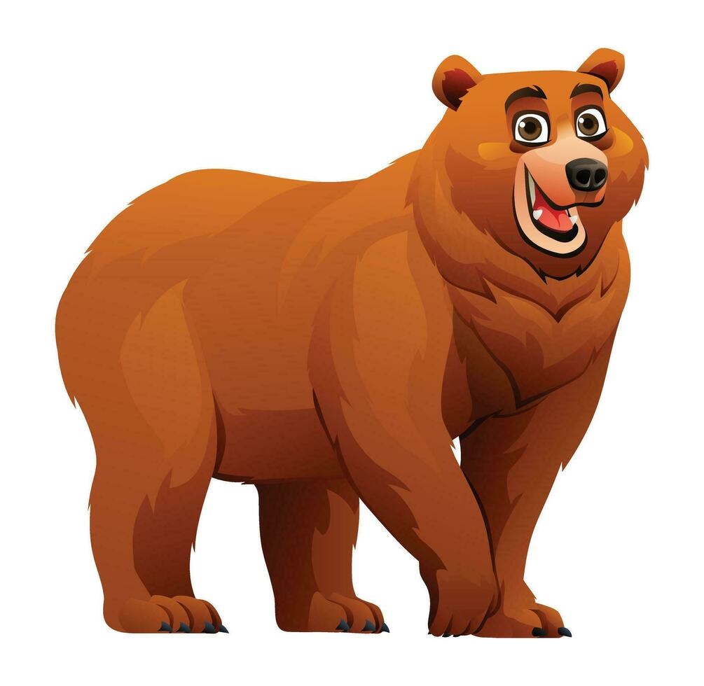 Cheerful bear vector cartoon illustration 26742717 Vector Art at Vecteezy