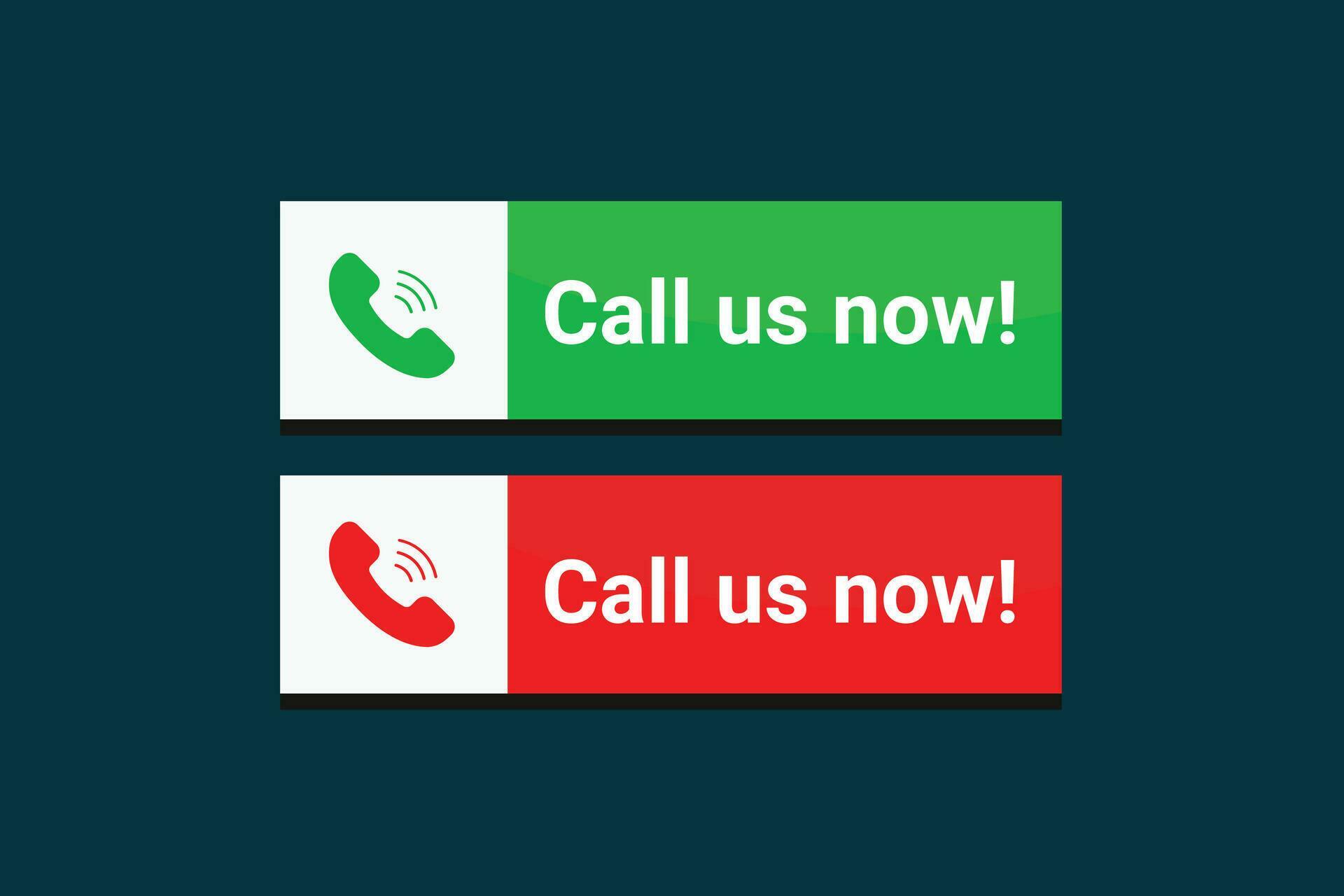 vectors call us now buttons design 26744062 Vector Art at Vecteezy