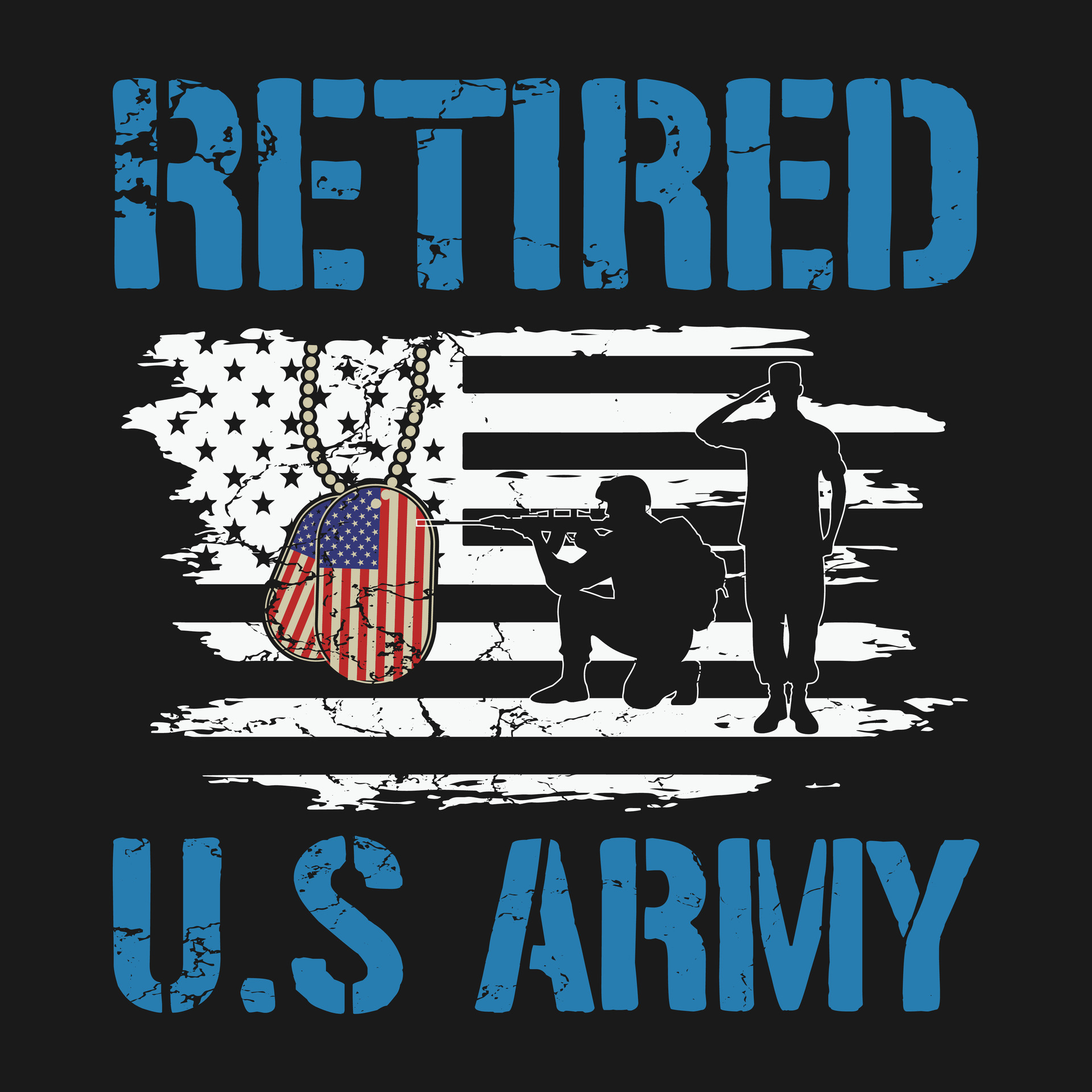Retired Us Army Funny T T Shirt Design 26744150 Vector Art At Vecteezy
