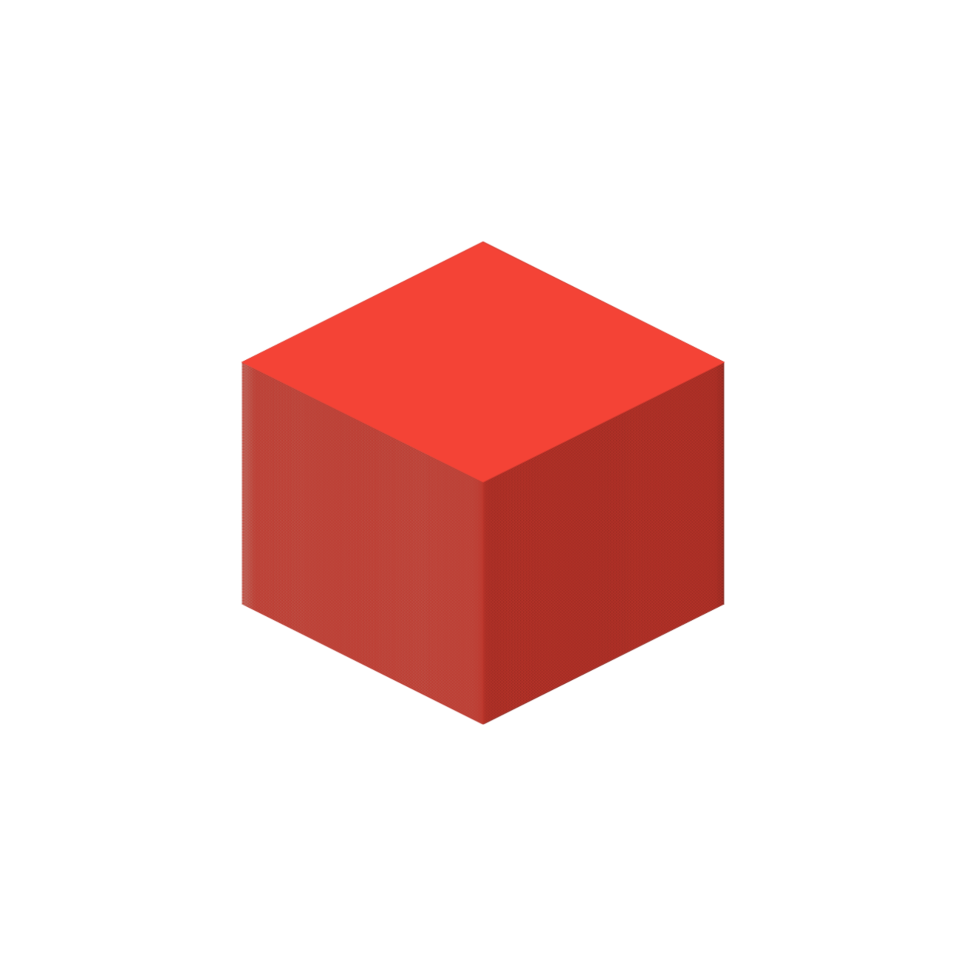 Single Red Cube 3d Red Cube 3d Object 26748698 Png