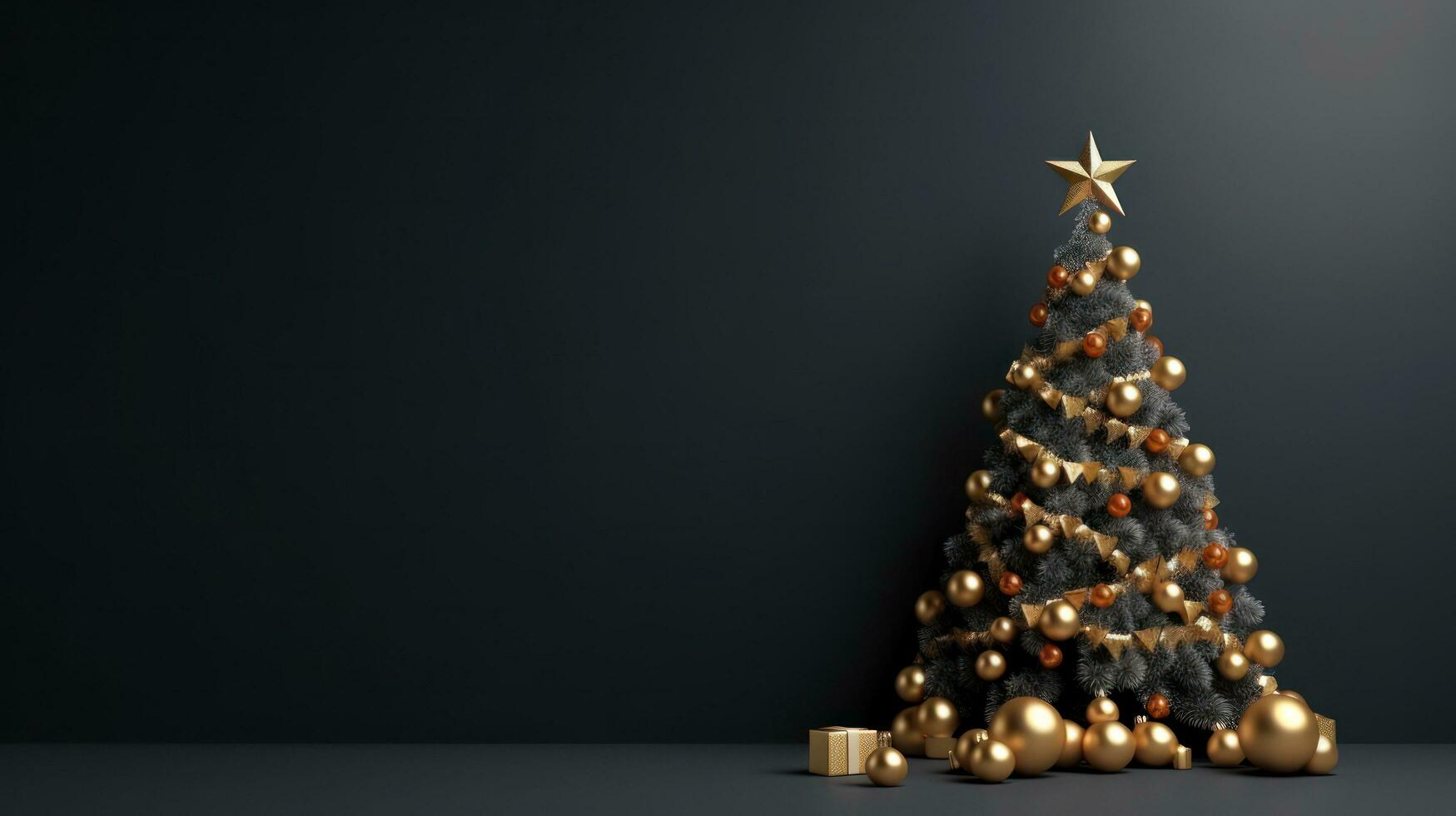 Minimalist background with Christmas tree 26750235 Stock Photo at Vecteezy