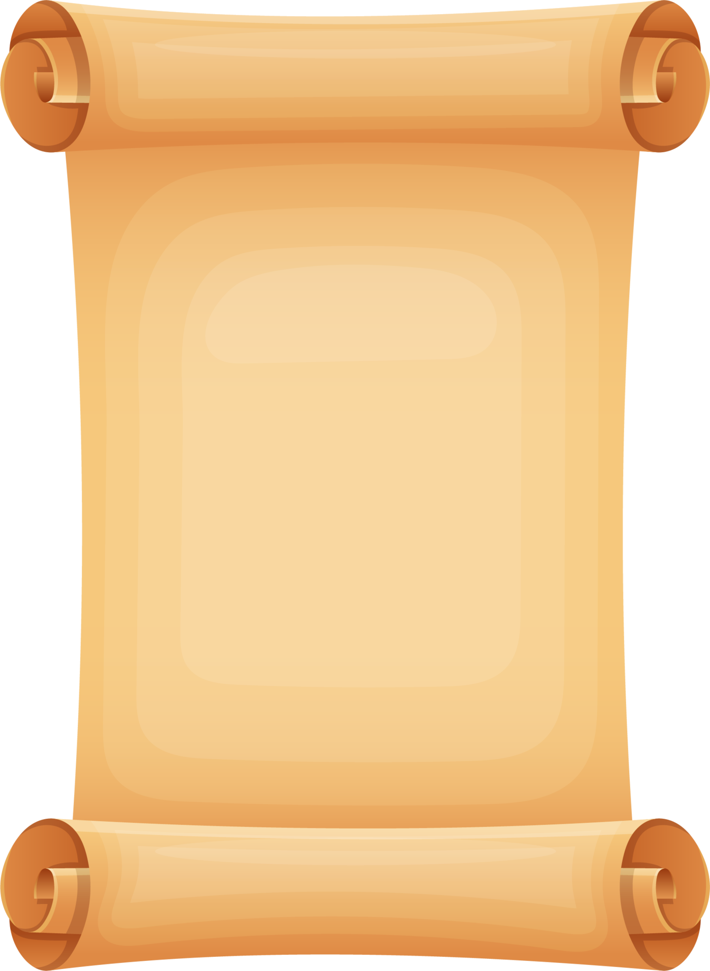 Gold Decorative Scroll Clip Art