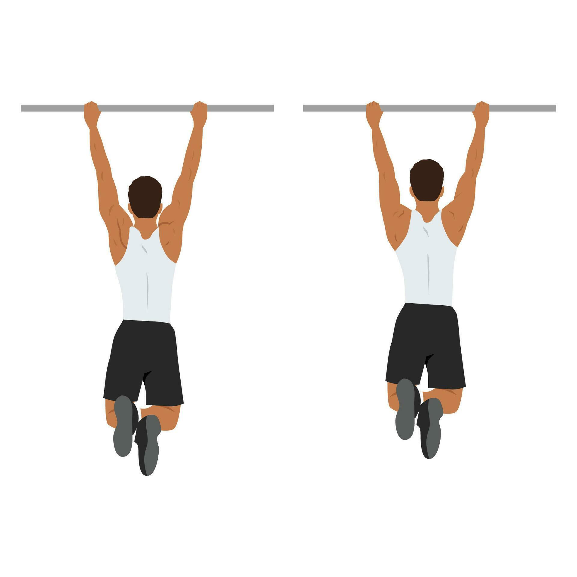Man Doing Scapula Pull Or Scap Pulls Or Pull Up Exercise 26751772