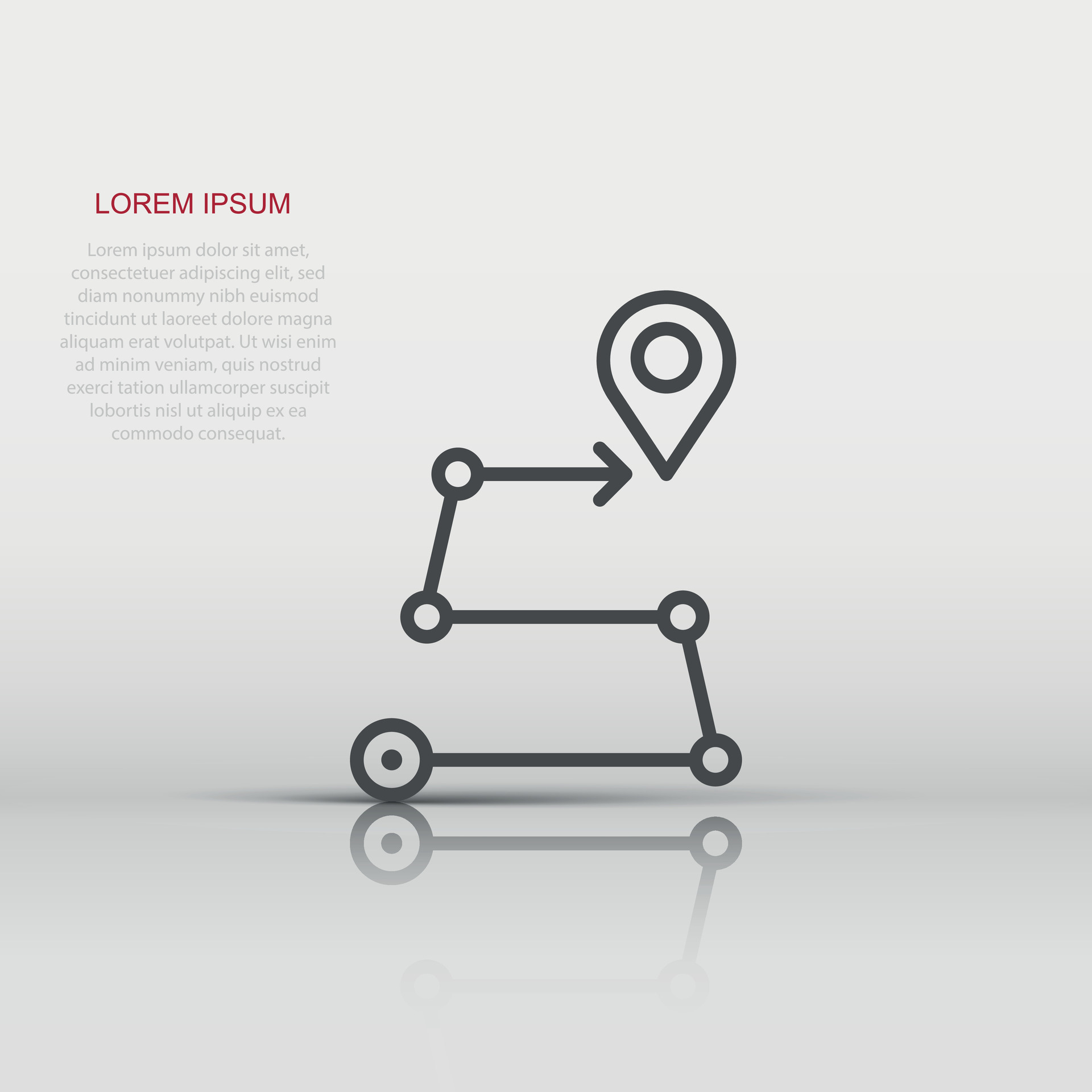 Map Pin Icon In Flat Style Gps Navigation Vector Illustration On White Isolated Background