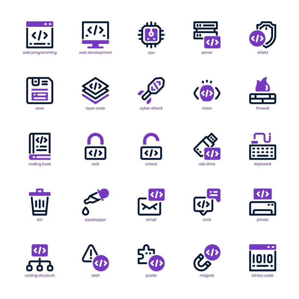 Web Programming icon pack for your website, mobile, presentation, and ...