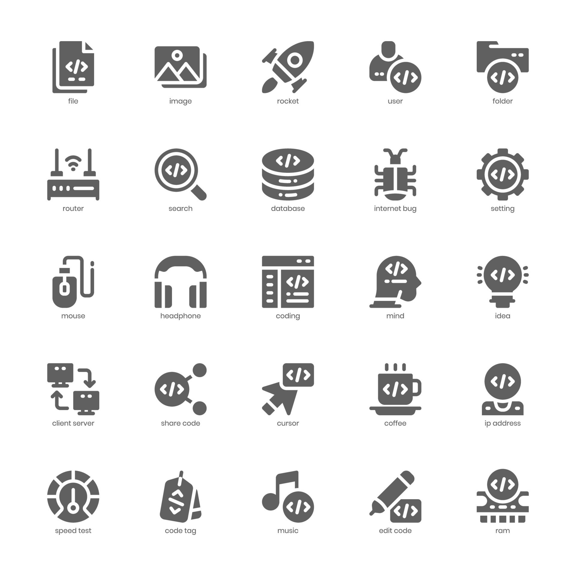 Web Programming Icon Pack For Your Website Mobile Presentation And Logo Design Web