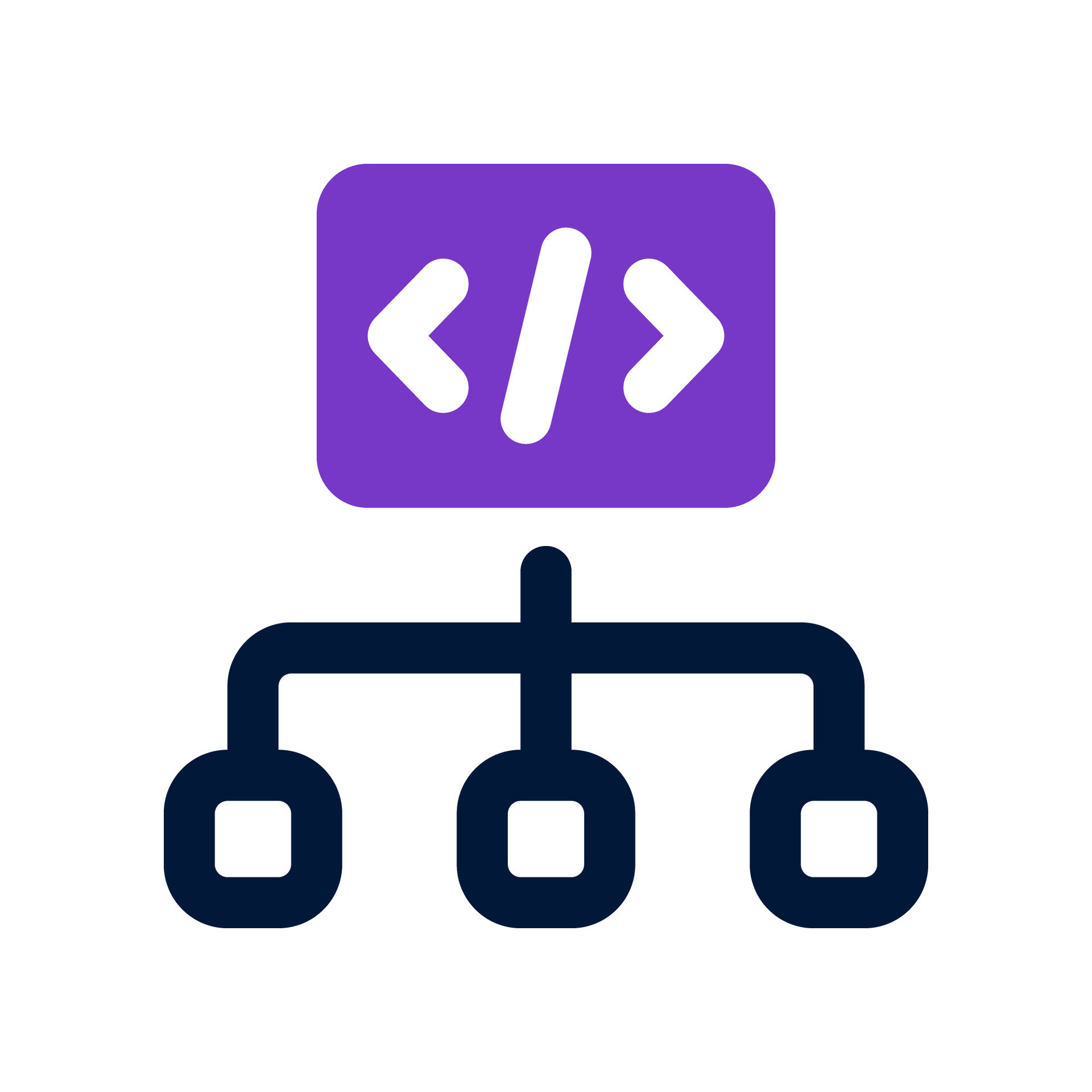 Coding Structure Icon Vector Icon For Your Website Mobile