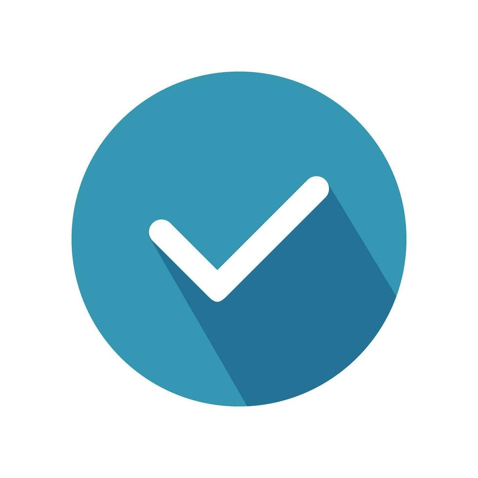 Correct Check Mark Circular Icon Isolated Vector Illustration 26755553 Vector Art at Vecteezy