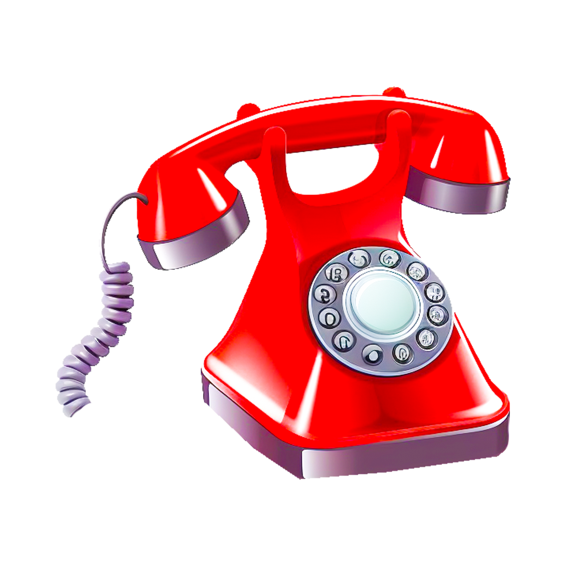 red-rotary-dial-phone-telephone-call-mobile-phone-ai-generative