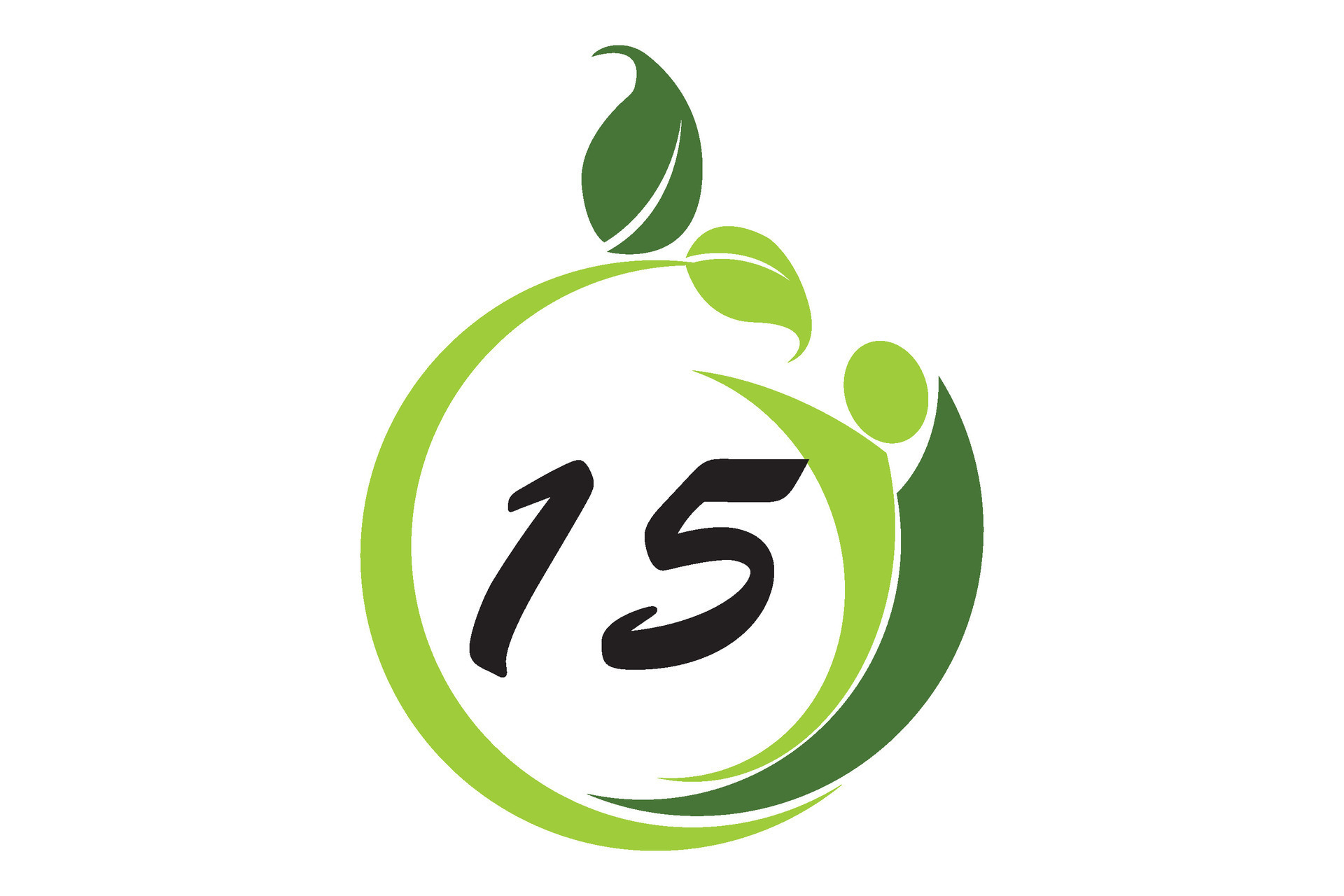 Number 15 Logo Design 26756433 Vector Art at Vecteezy