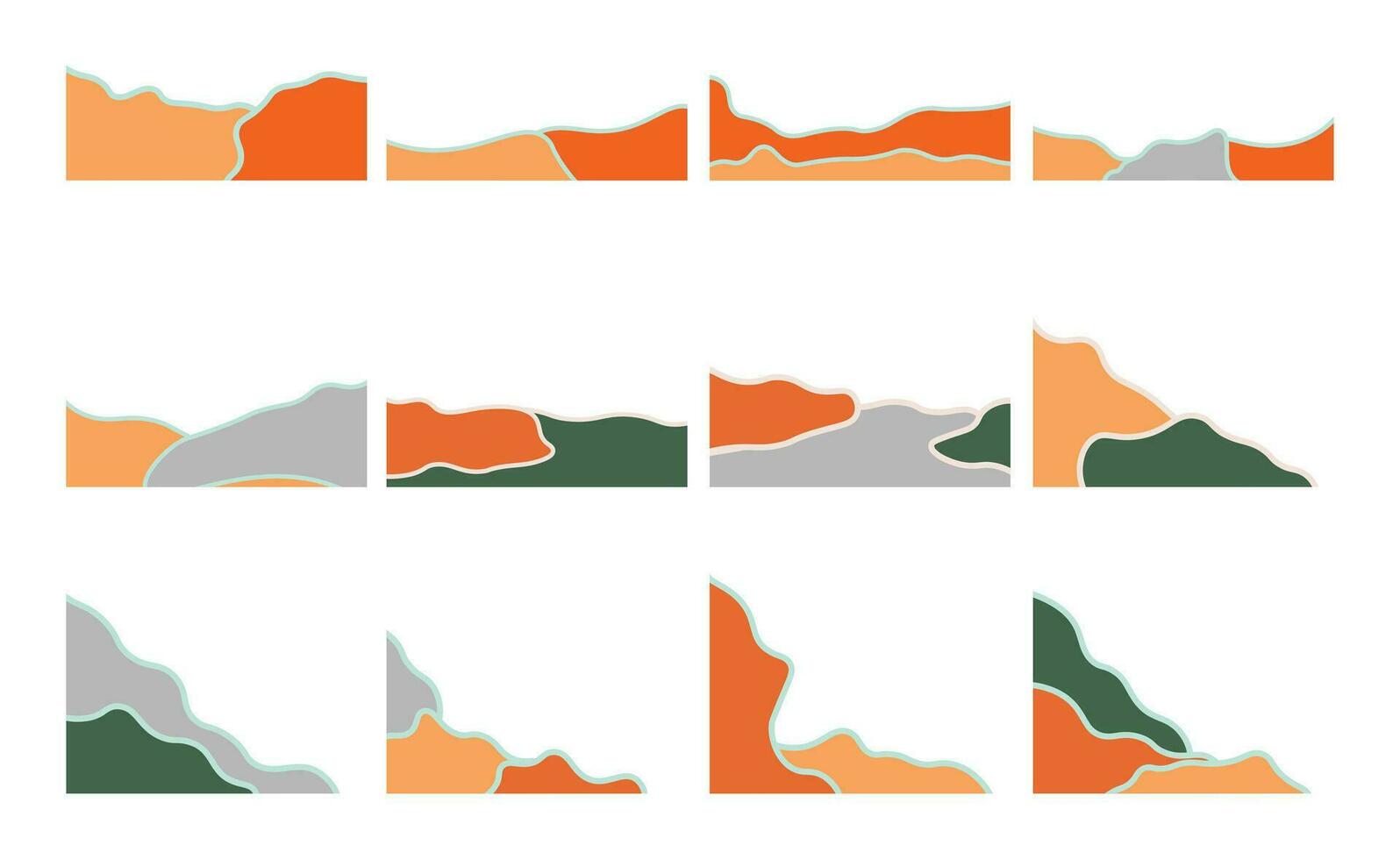 Collection Of Hand Drawn Decoration Shape Pastel Color For Background Template Vector Of