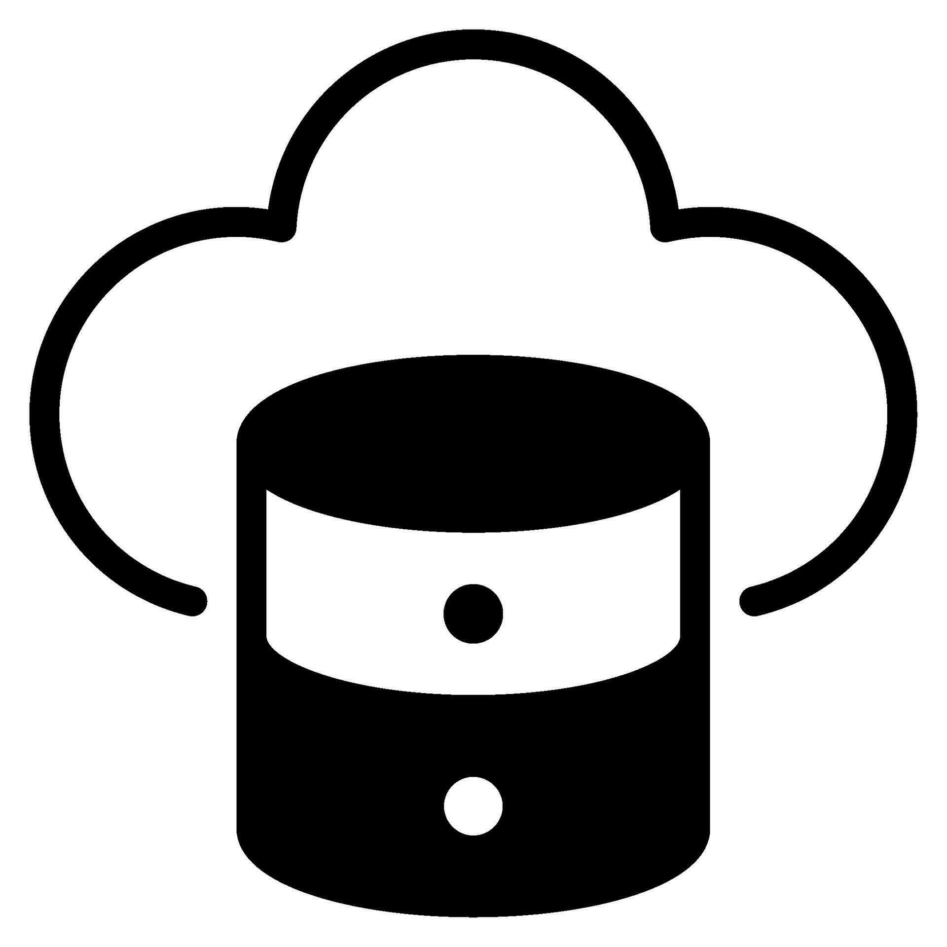 Cloud Database Icon 26758389 Vector Art at Vecteezy