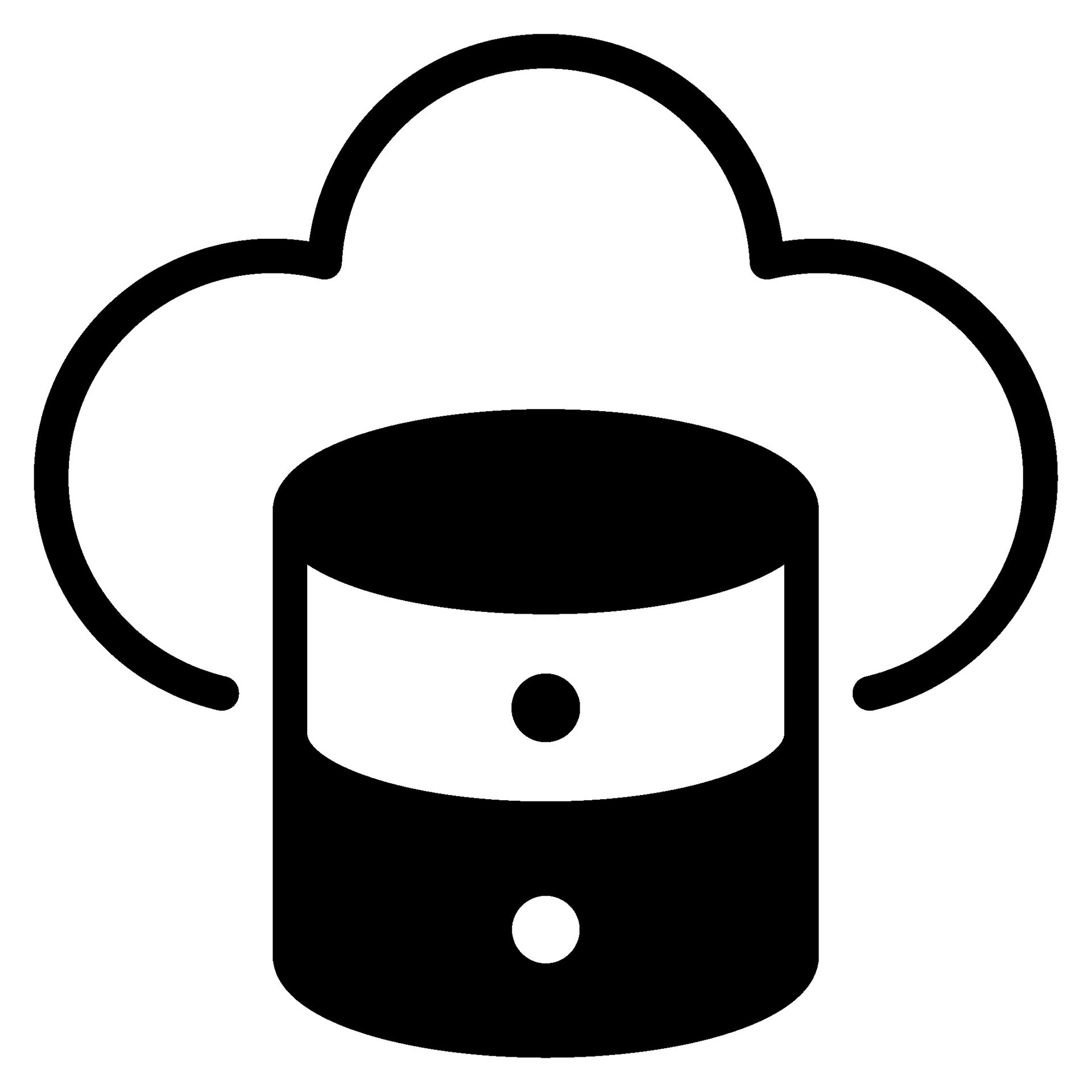 Cloud Database Icon 26758389 Vector Art at Vecteezy