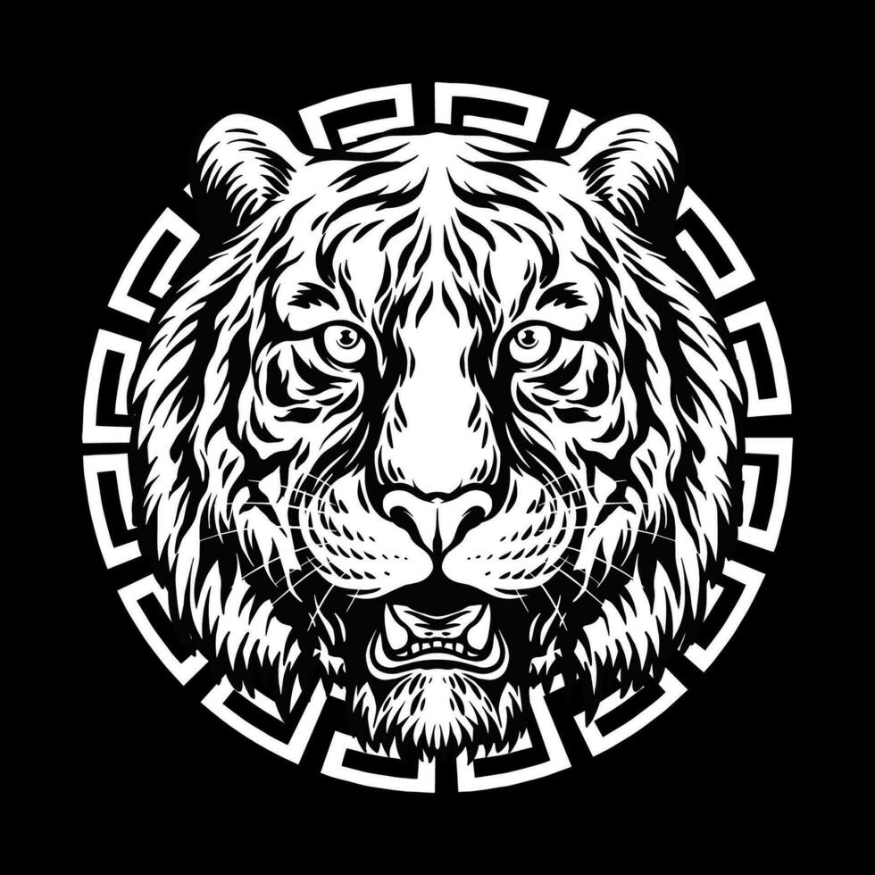 Tiger Head Vector Art 26759391 Vector Art At Vecteezy