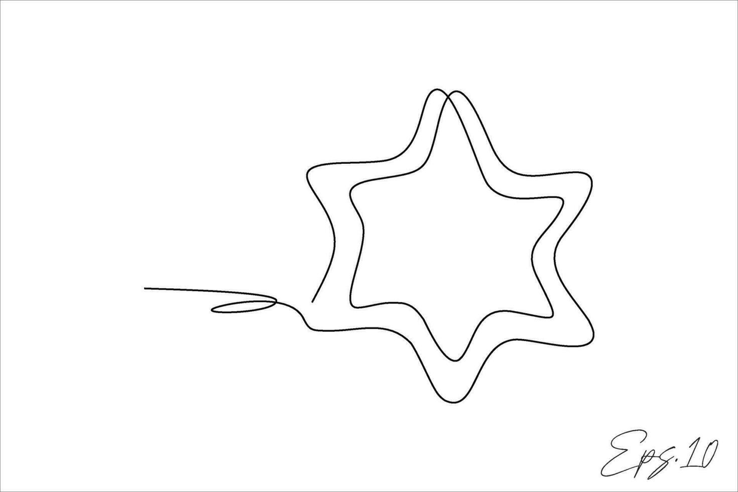 star continuous line vector illustration 26759668 Vector Art at Vecteezy