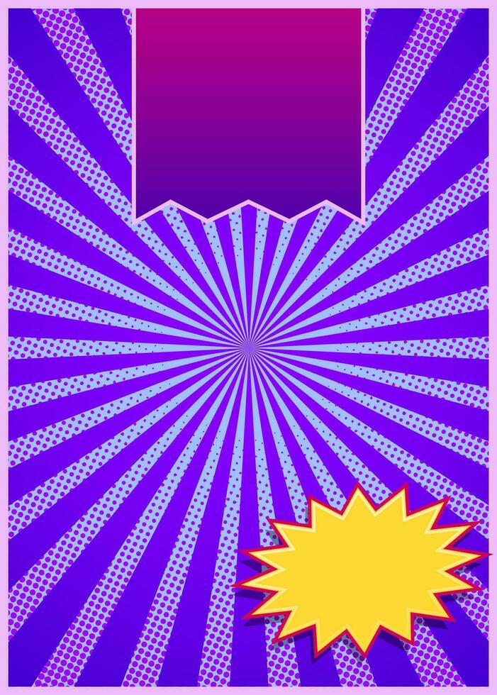 Pop art poster template for print and design. Vector illustration ...