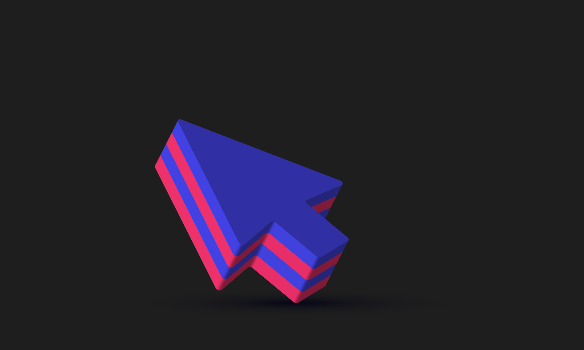 Illustration Creative Mouse Click Arrow Pointer Vector Icon 3d Symbols