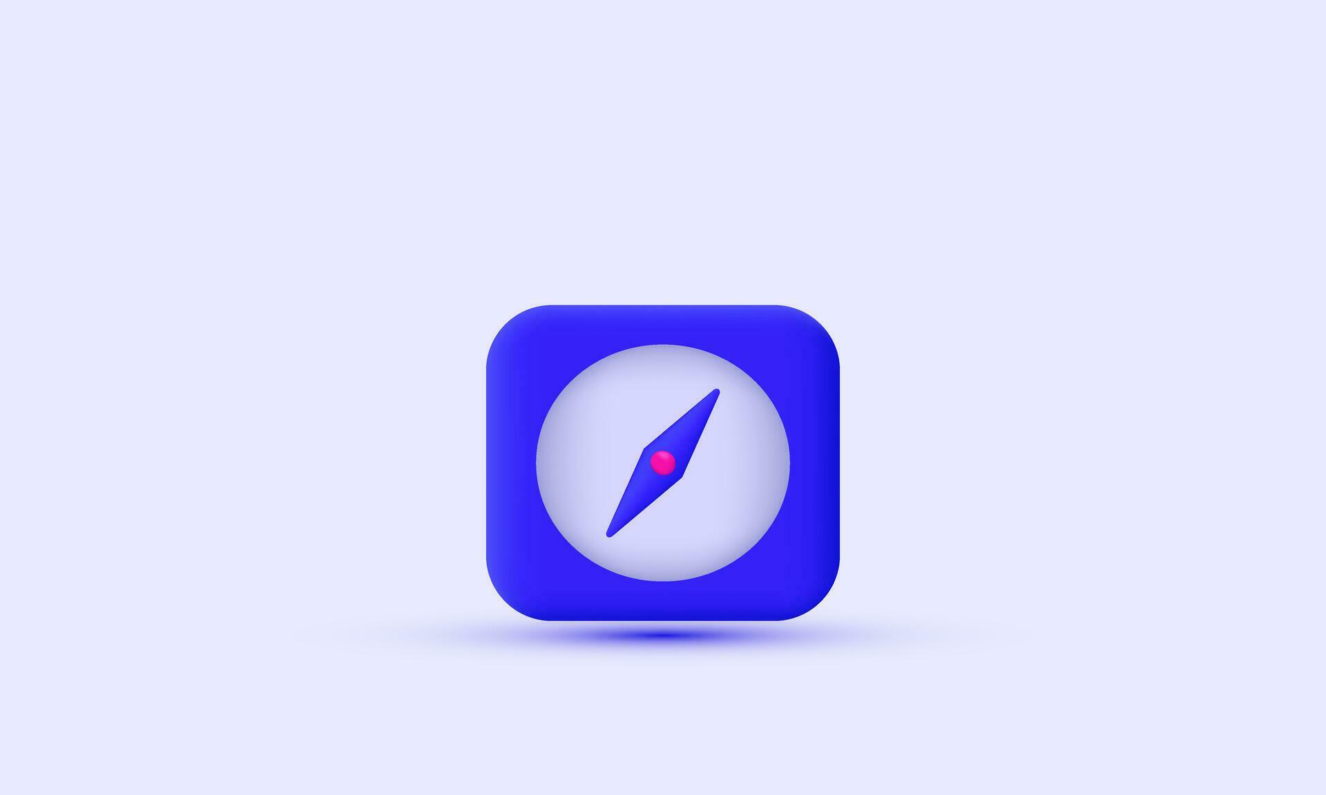 Vector Unique 3d Style Cartoon Location Direction Map Navigation