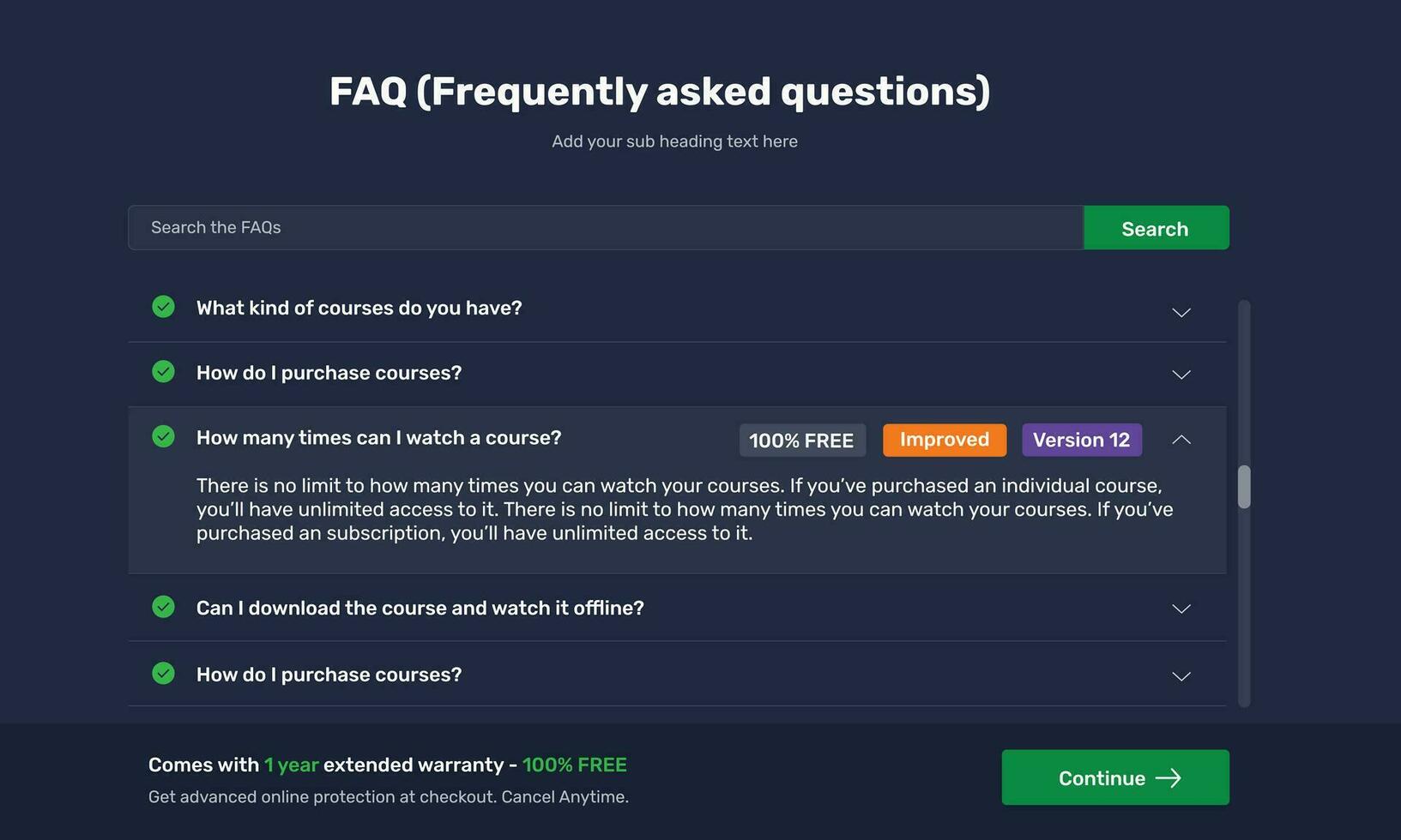 FAQ, frequently asked questions on any topic and answers to them ...