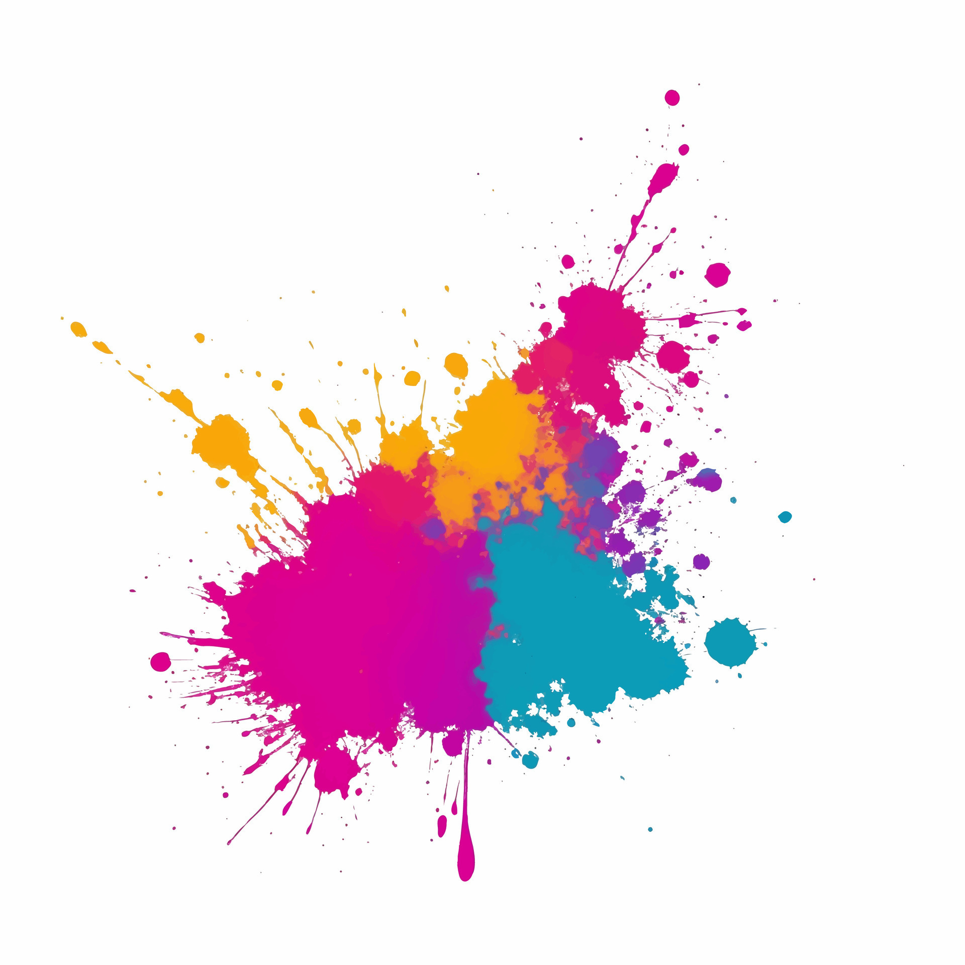 colorful ink splashes, vector illustration 26764020 Vector Art at Vecteezy