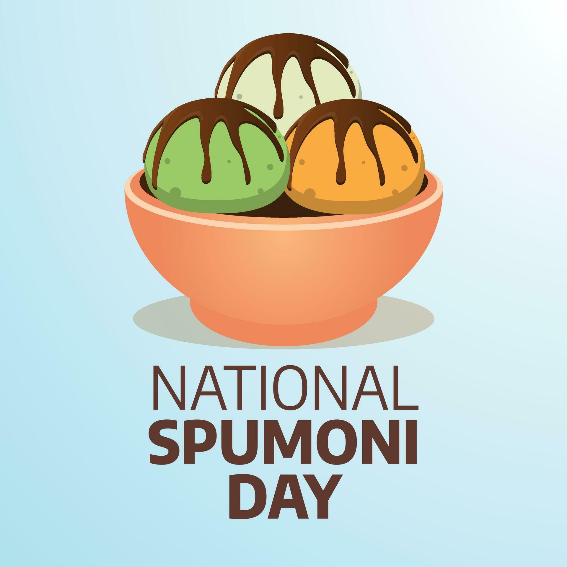 Vector Graphic Of National Spumoni Day Good For National Spumoni Day Celebration Flat Design