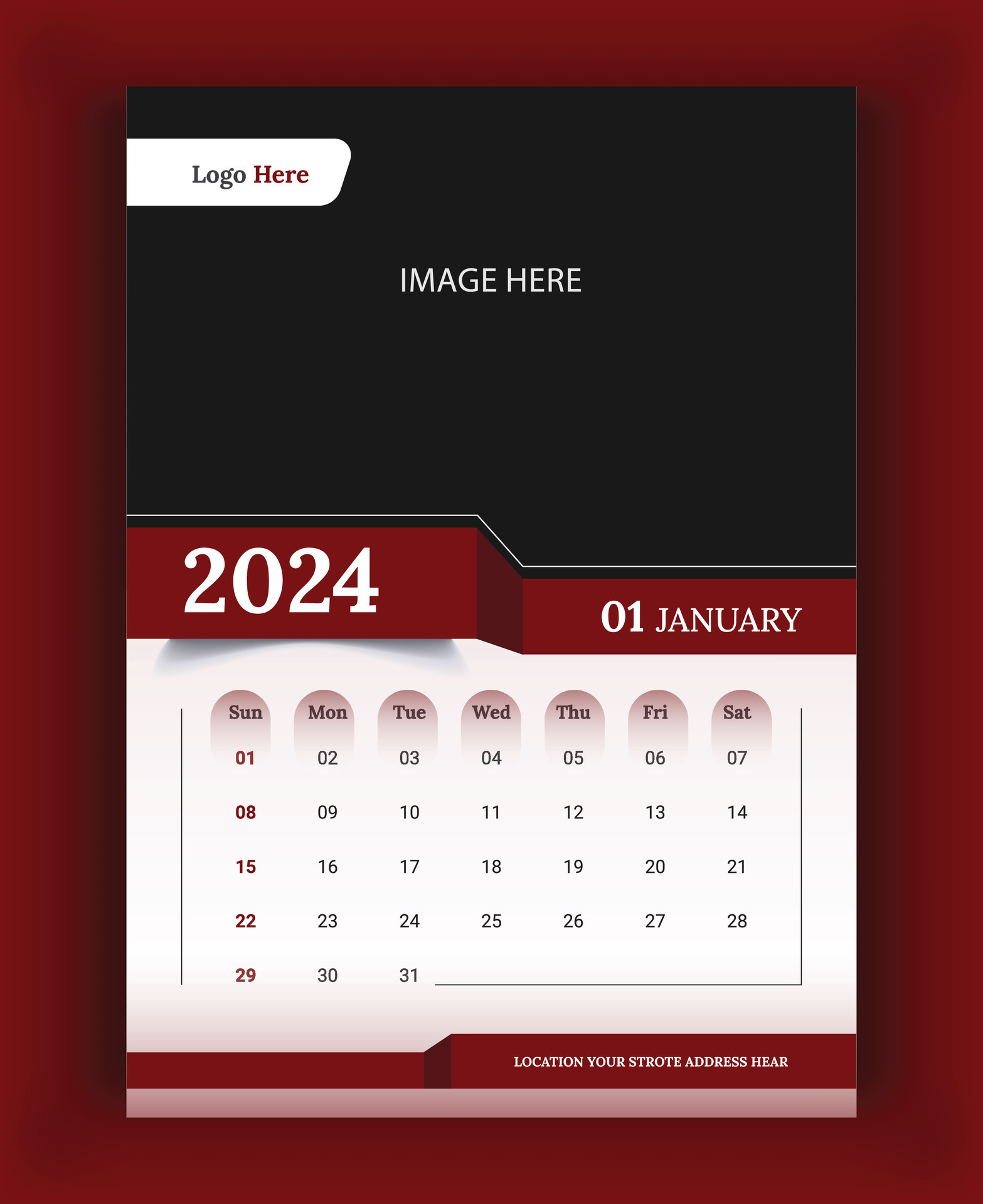 January 2024 Calendar Design Vector January 2024 January 2024 Calendar ... January 2024 Calendar Design Vector January 2024 January 2024 Calendar ...