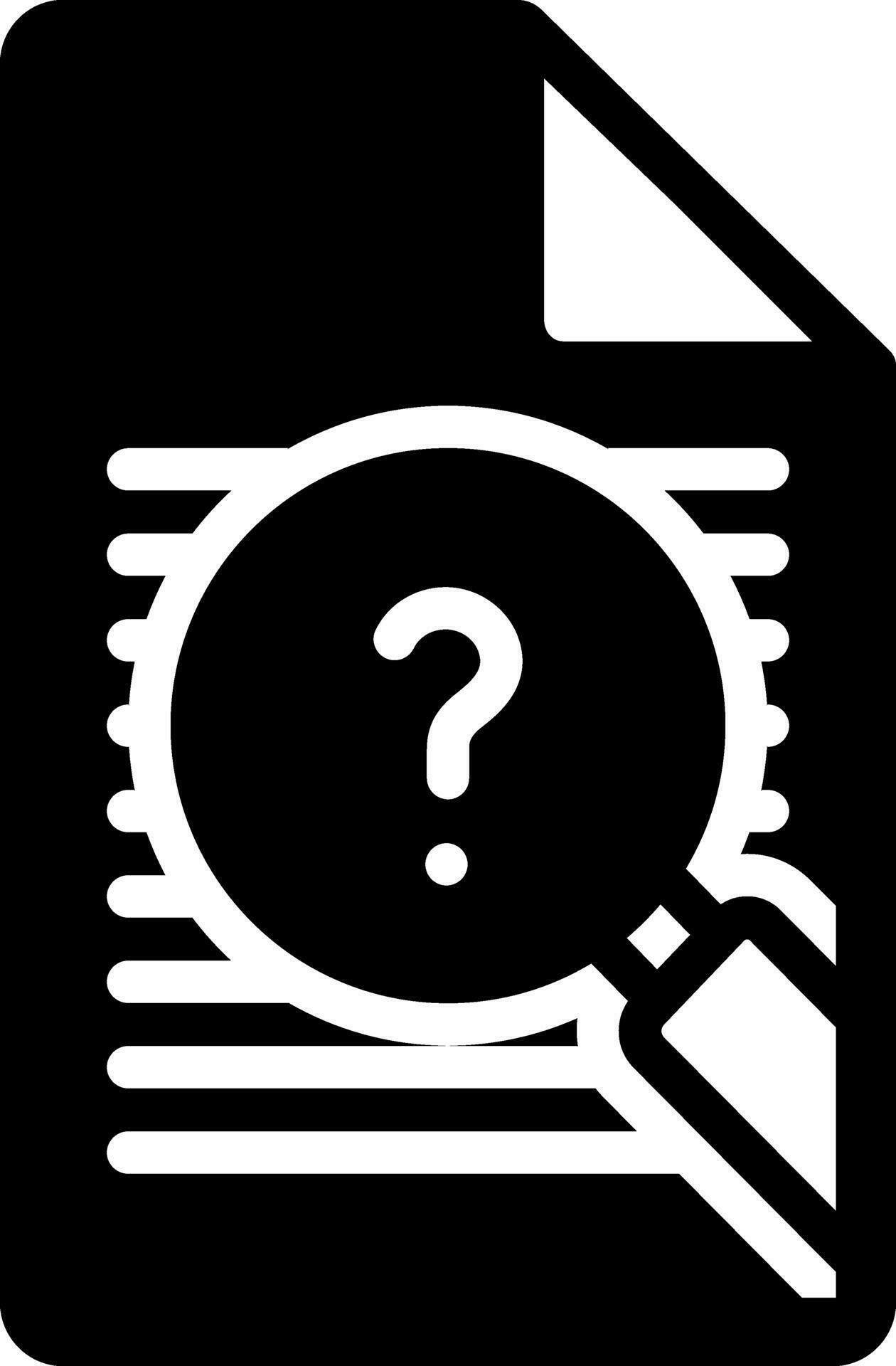 solid icon for inquiry 26765191 Vector Art at Vecteezy