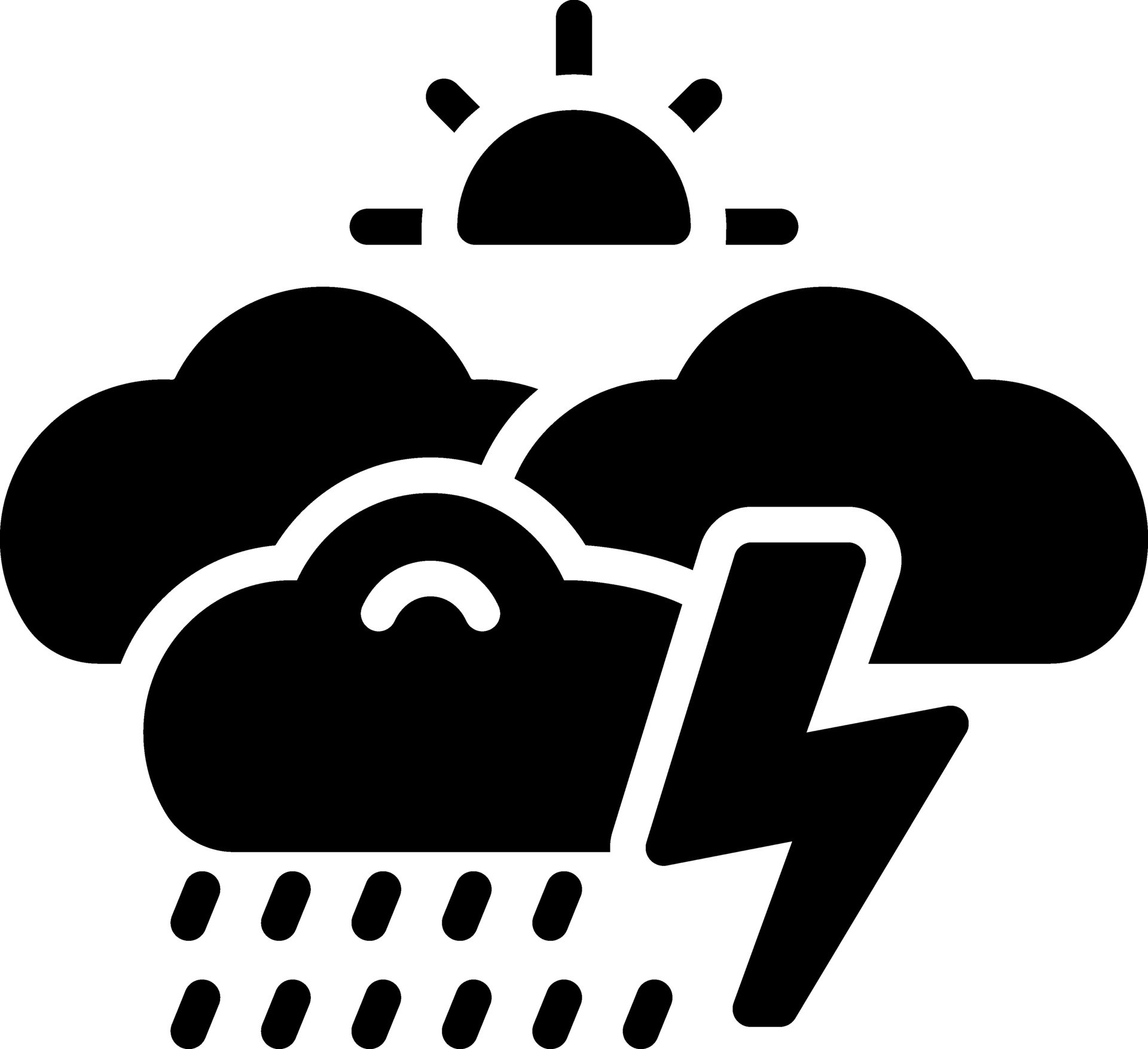 solid icon for whether 26765345 Vector Art at Vecteezy