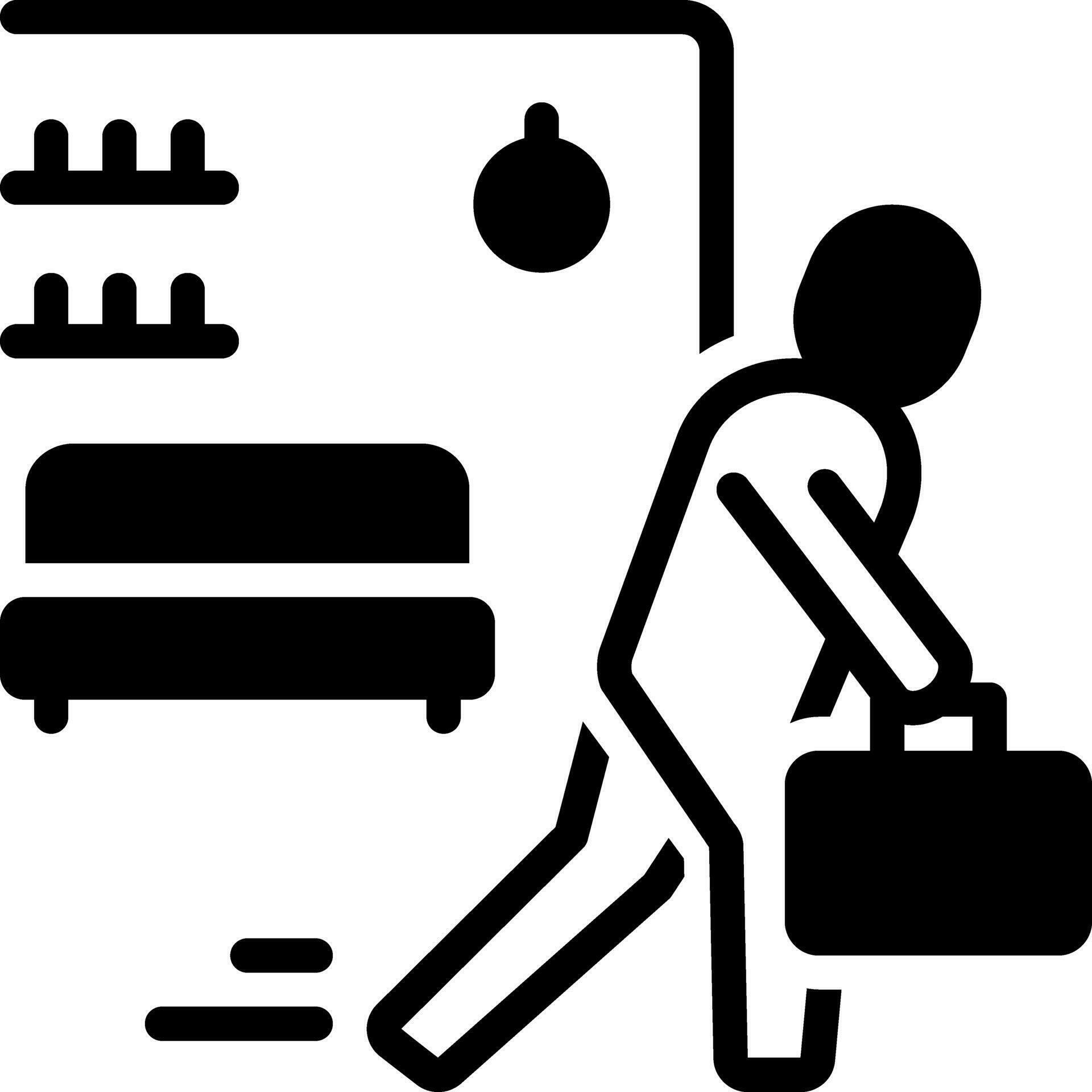 solid icon for leave 26765528 Vector Art at Vecteezy