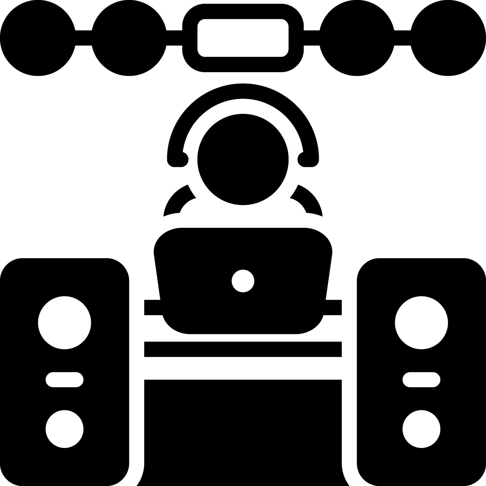 solid icon for operator 26765536 Vector Art at Vecteezy