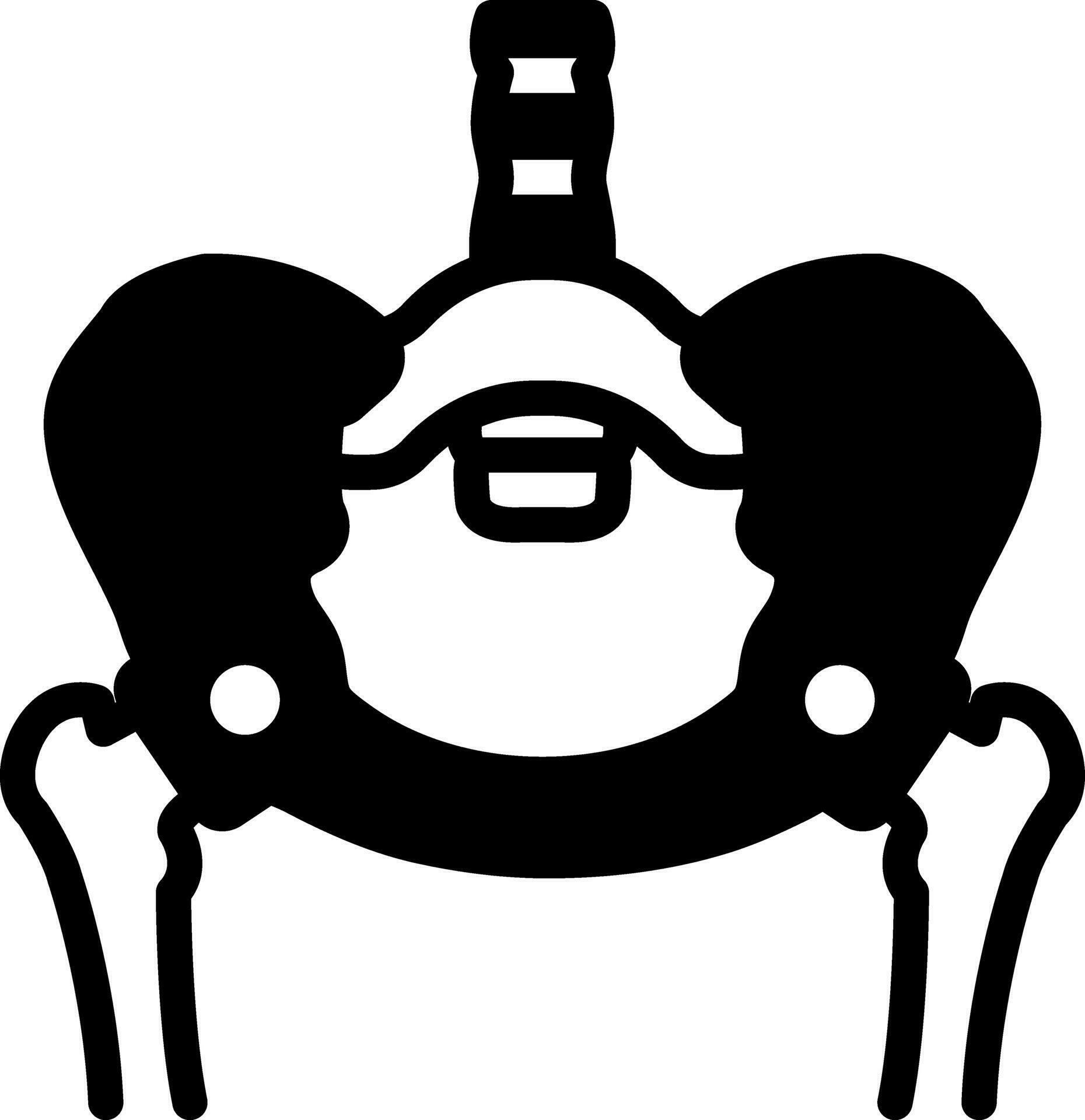 sólido icono para cadera 26765853 Vector en Vecteezy