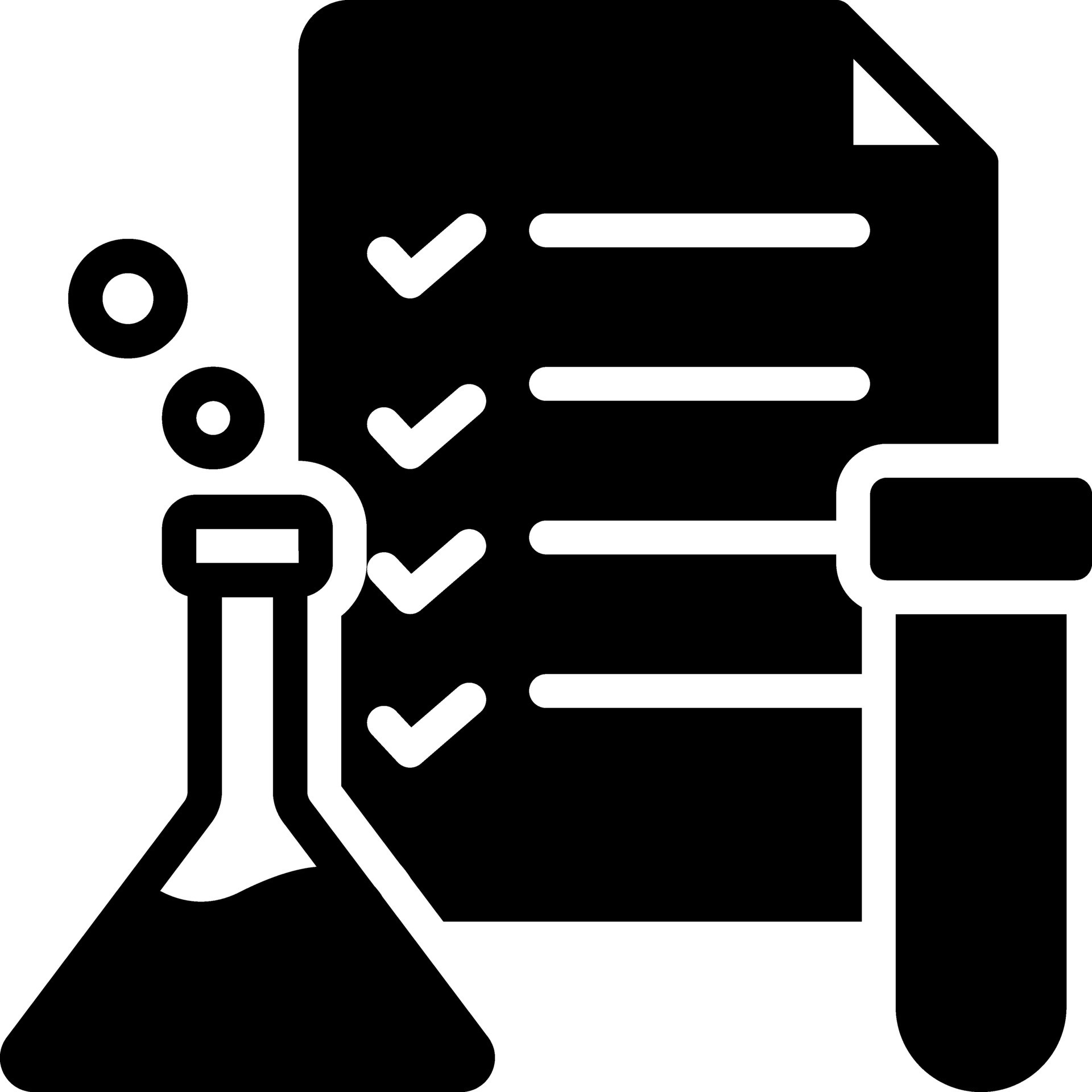 solid icon for testing 26765872 Vector Art at Vecteezy