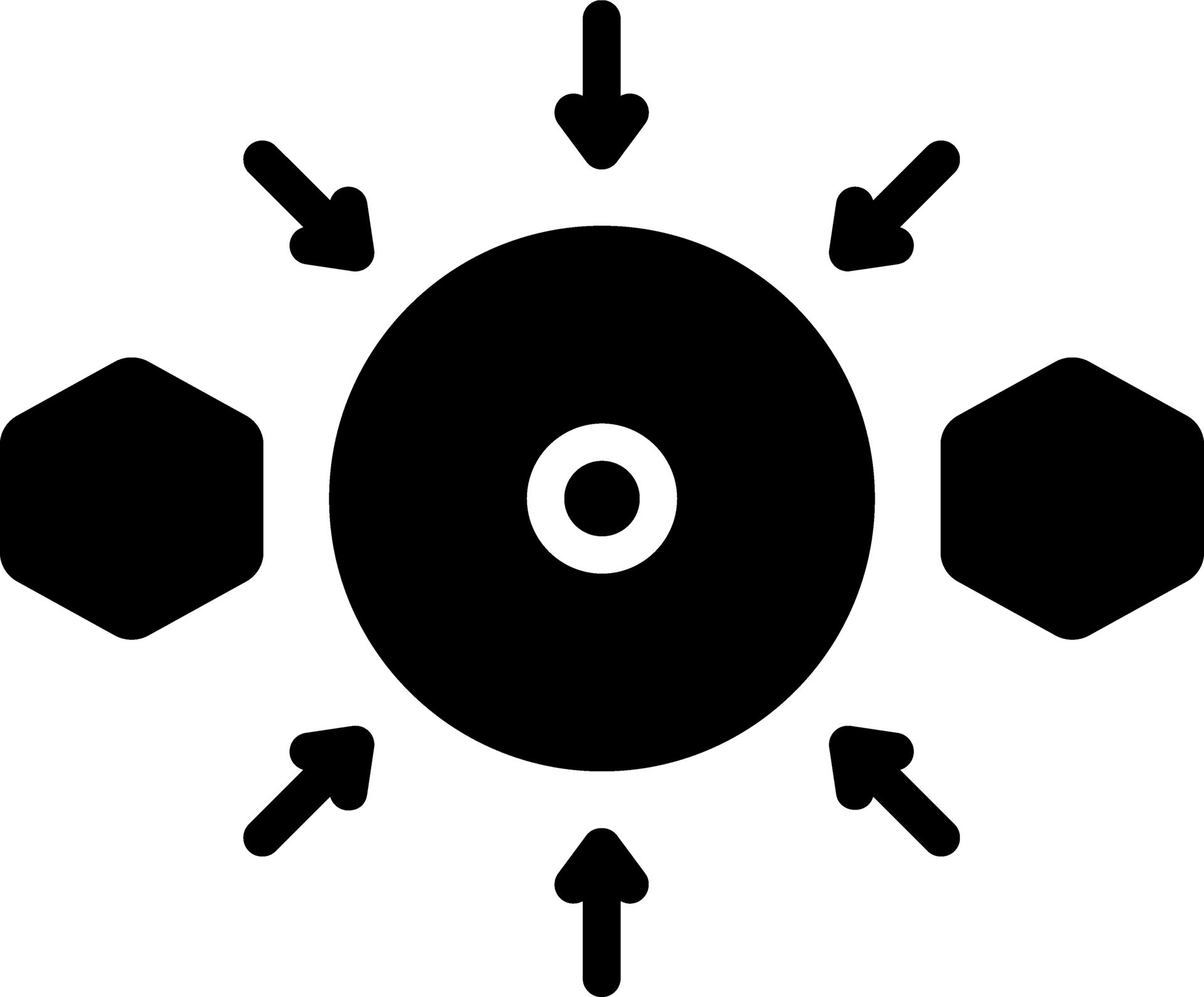 solid icon for middle 26765910 Vector Art at Vecteezy