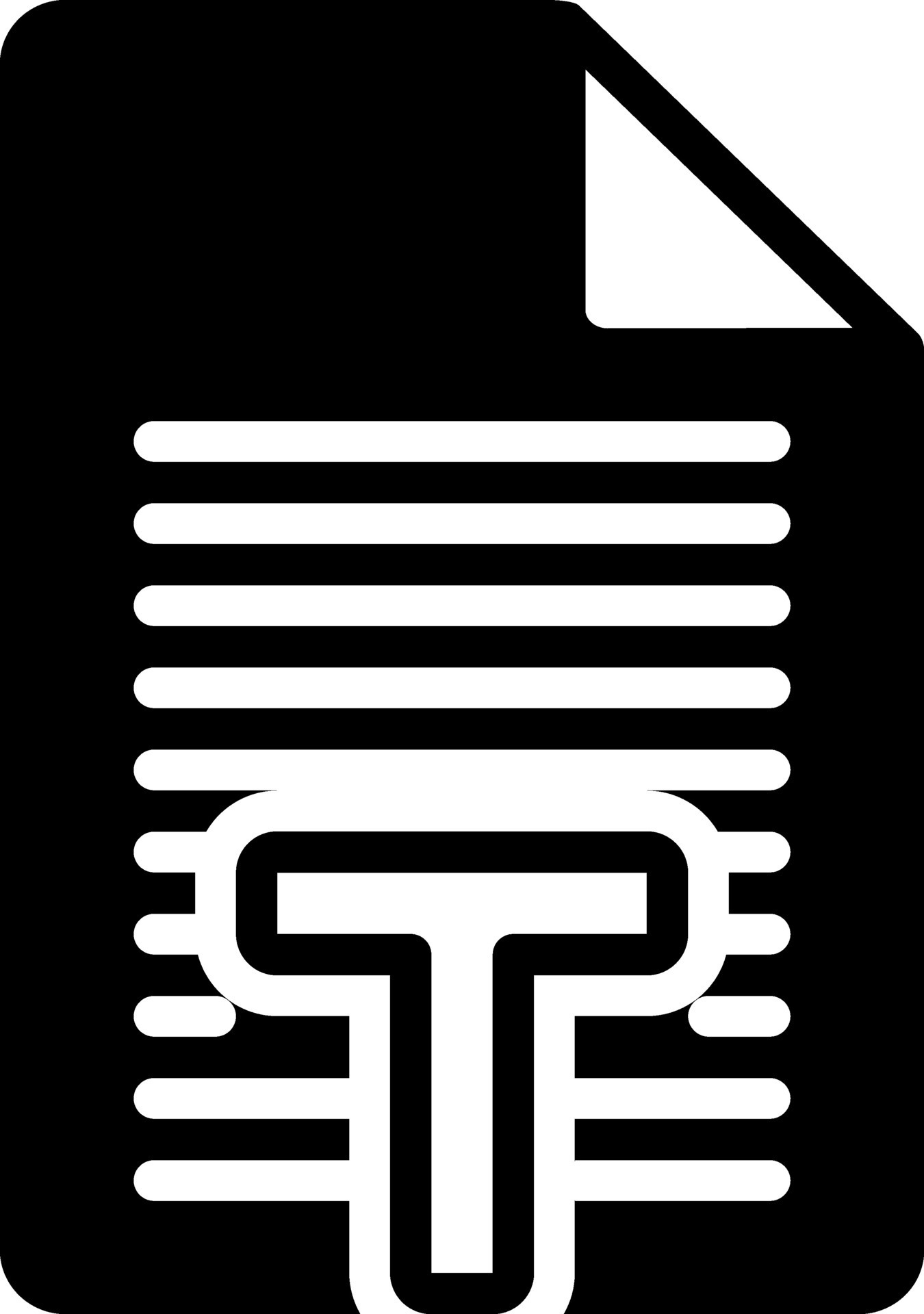 solid icon for text 26766293 Vector Art at Vecteezy