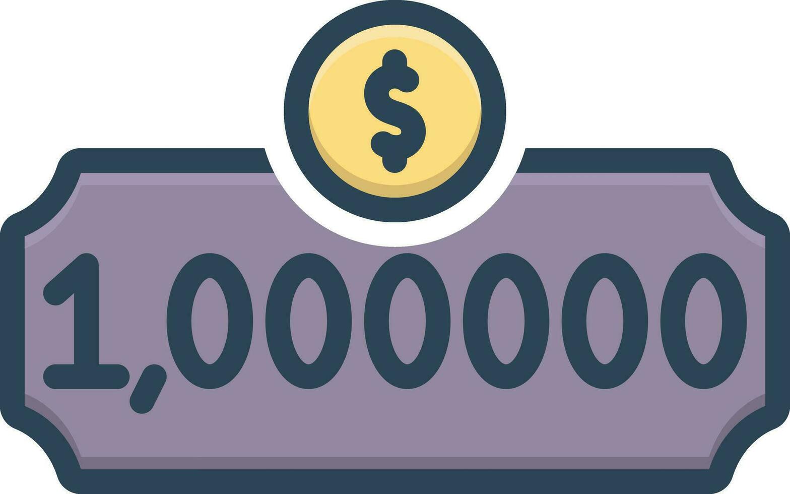 color icon for million 26766685 Vector Art at Vecteezy
