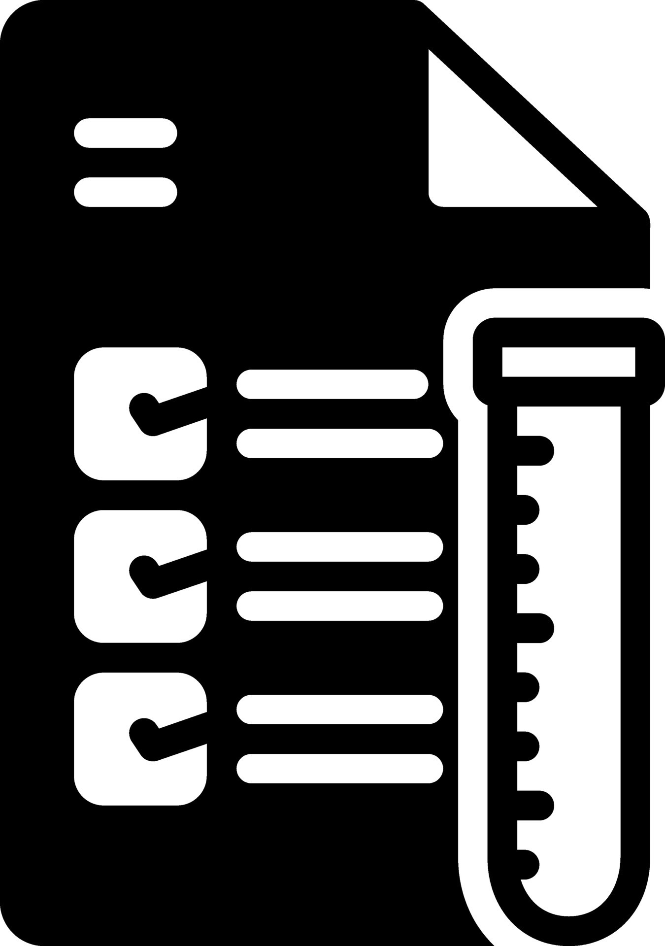 solid icon for test 26766822 Vector Art at Vecteezy