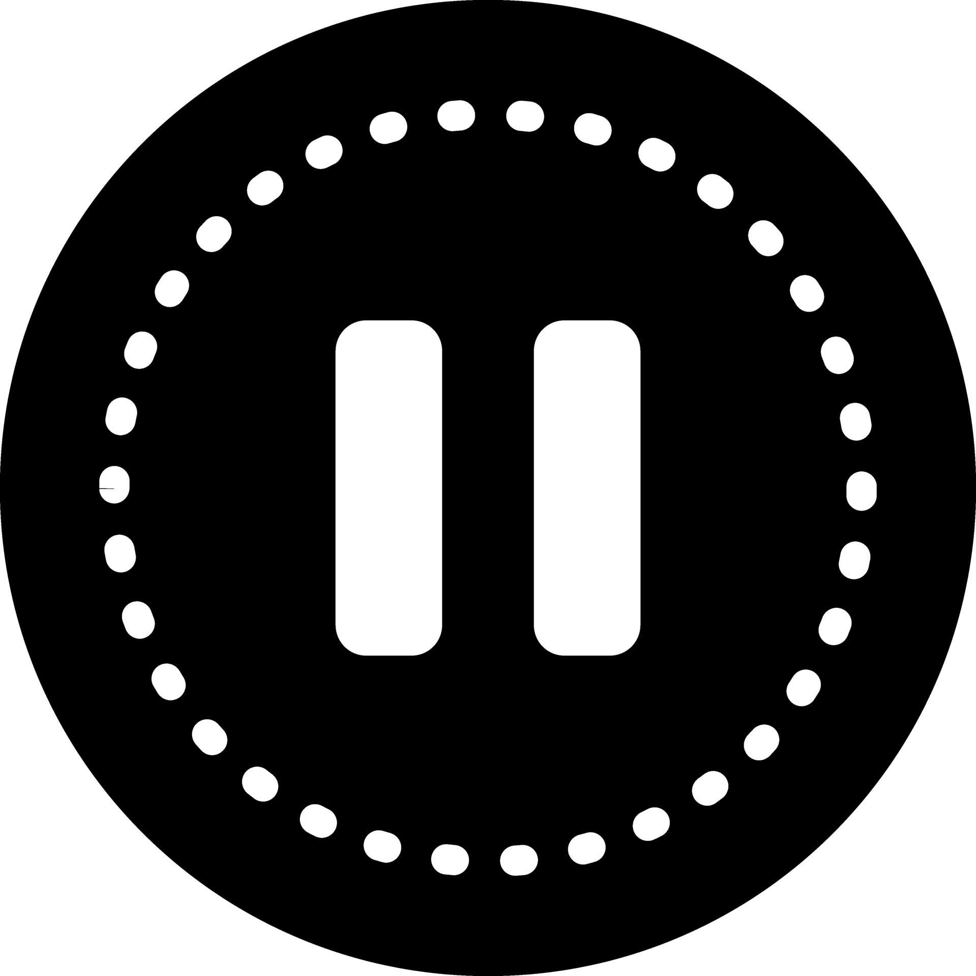 solid icon for pause 26766894 Vector Art at Vecteezy